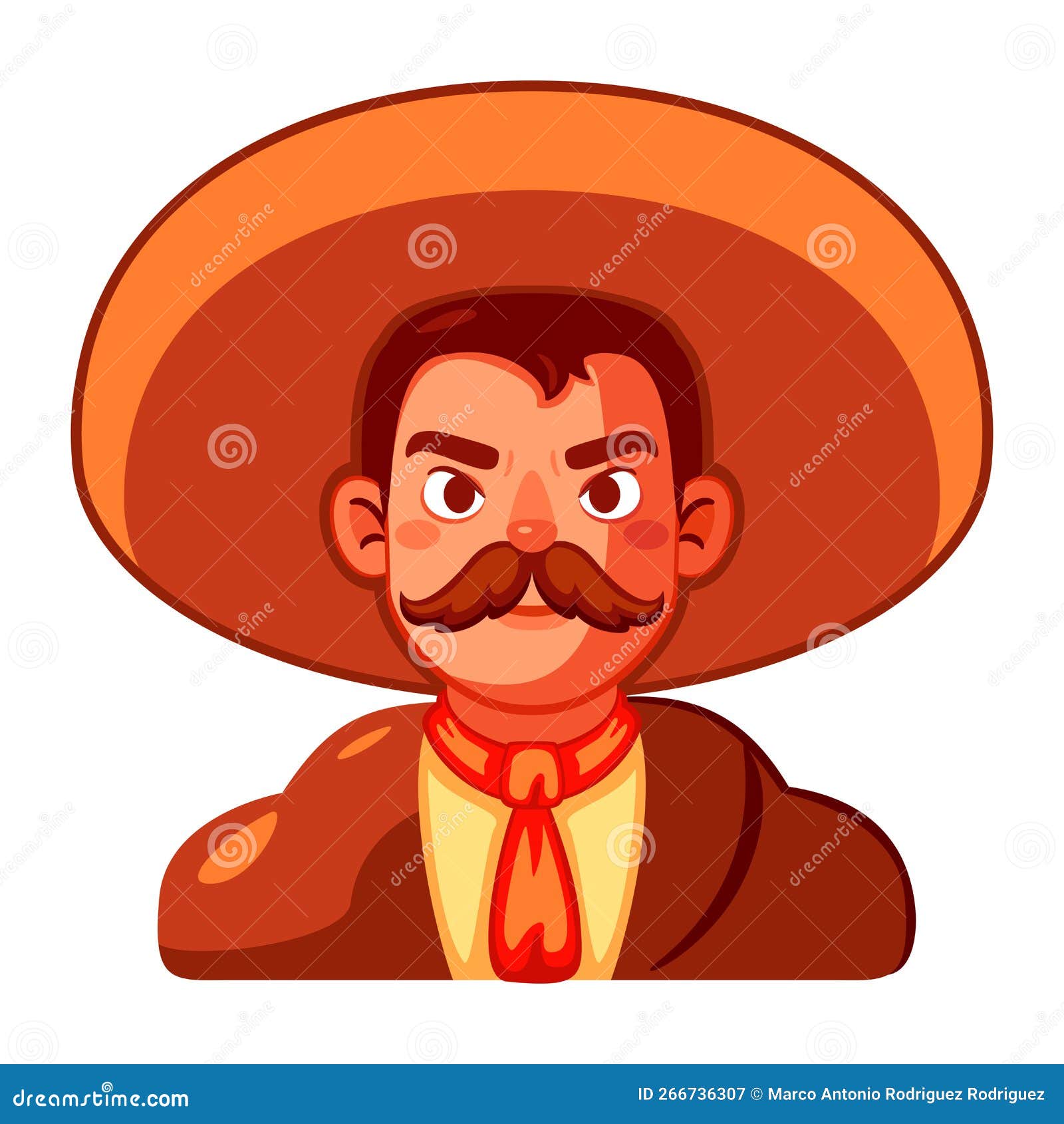 El Bandito Mustache Beard Style Men Face Illustration Facial Hair ...
