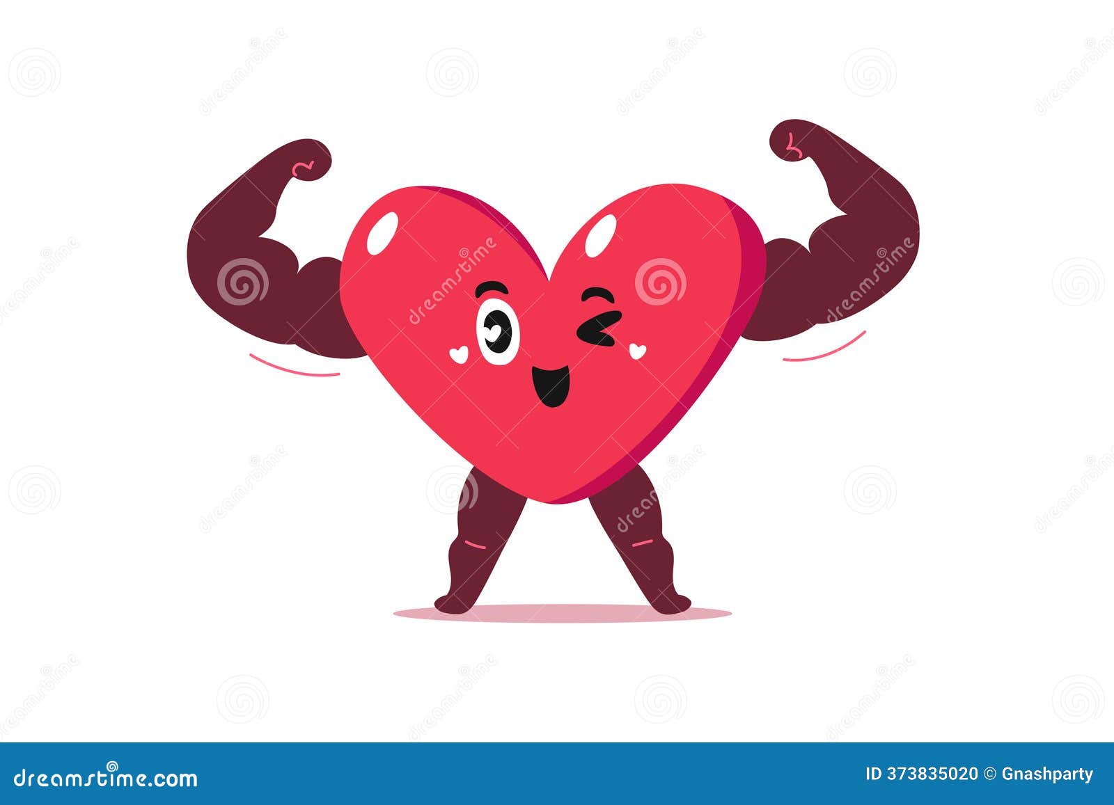 Cute Strong Superhero Cartoon Posing Vector Illustration ...