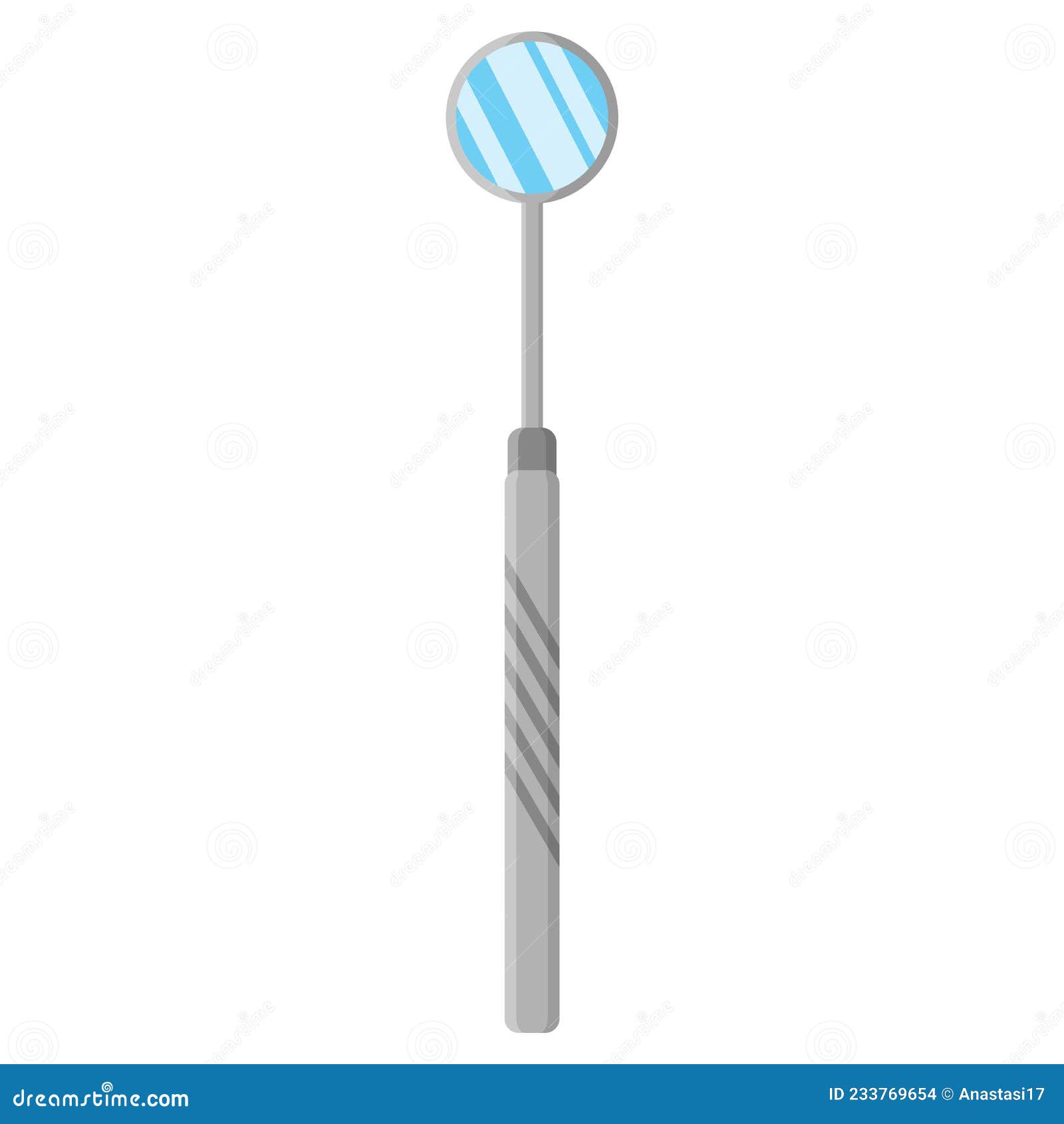 Vector Cartoon Dental Examination Mirror Stock Vector - Illustration of ...