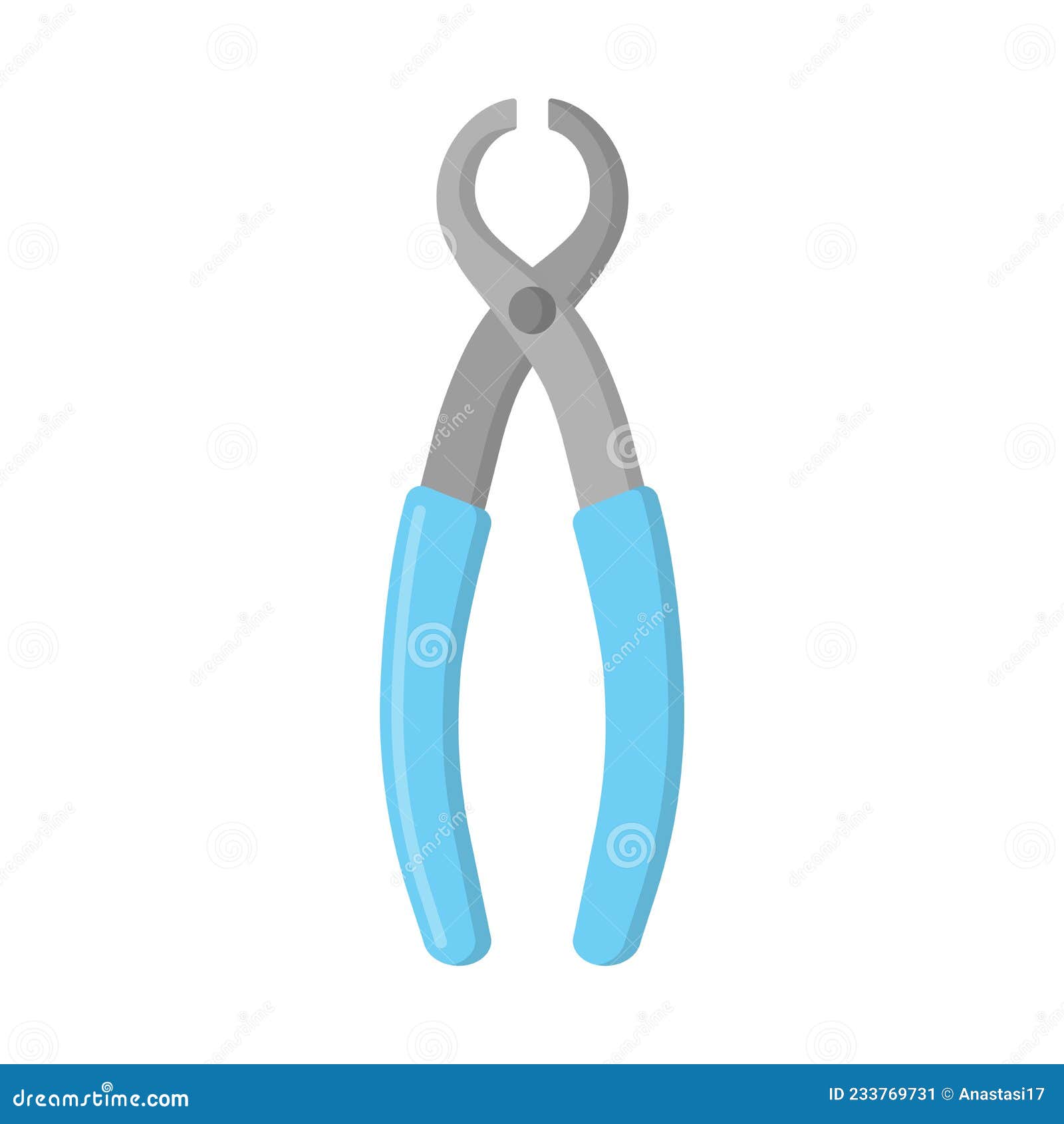 Vector Cartoon Dental Surgical Extraction Forceps Instrument Stock ...