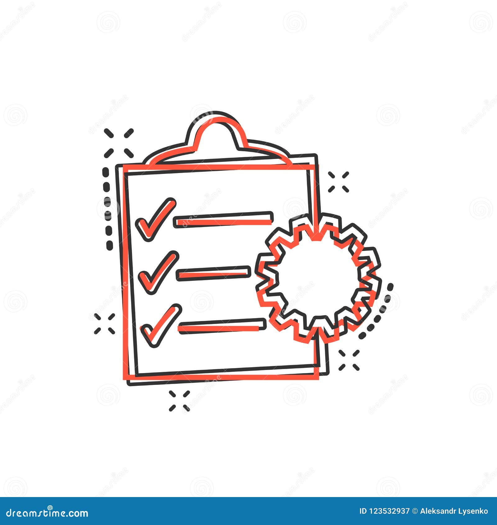 Vector Cartoon Document Icon in Comic Style. Project Management Stock ... Vector Cartoon Document Icon in Comic Style. Project Management Stock ...