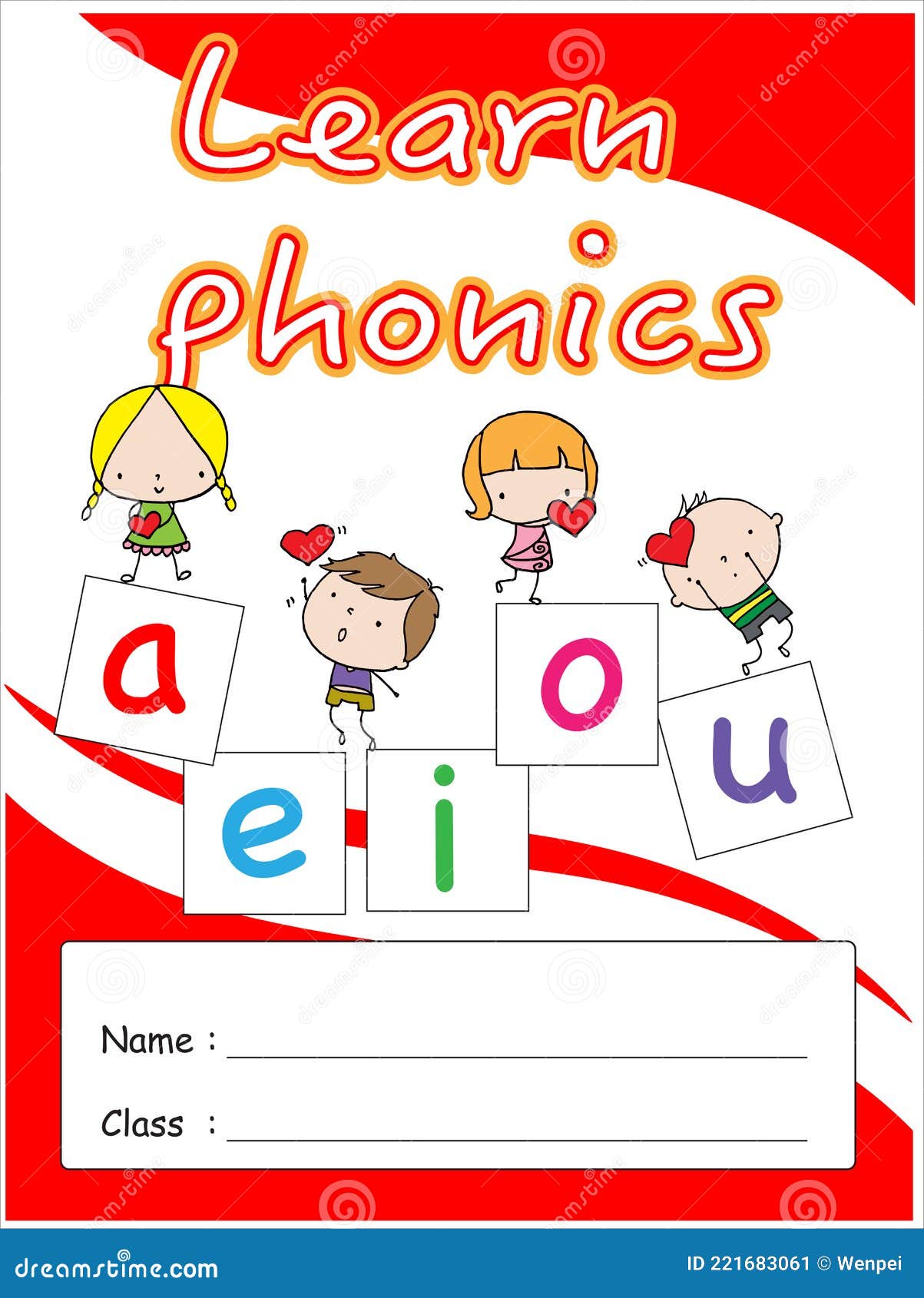 Vector Cartoon Education Kids Book Cover Learn Phonics Stock Vector ... Vector Cartoon Education Kids Book Cover Learn Phonics Stock Vector ...