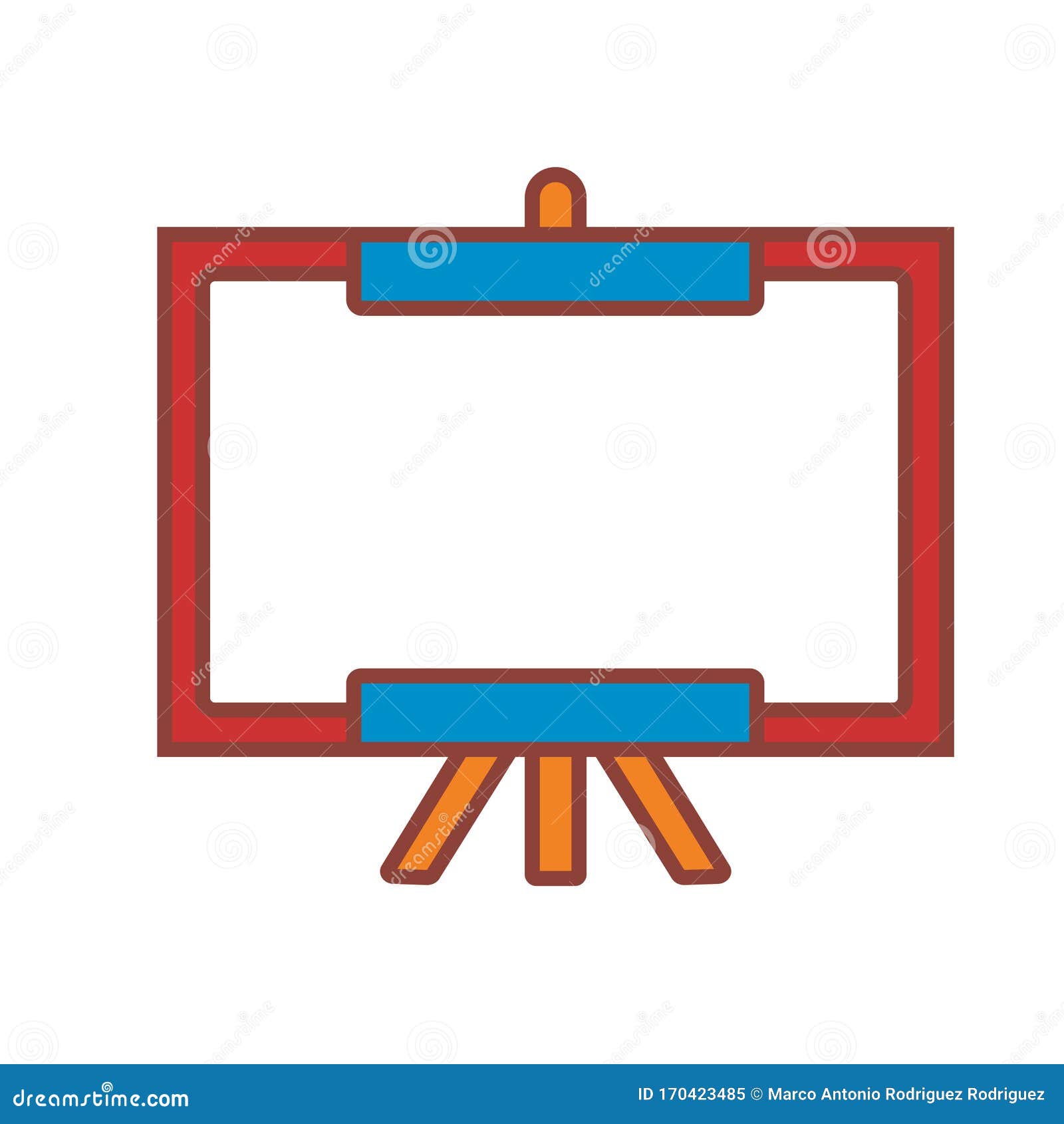 Cartoon Emoji Board Icon Isolated Illustration Stock Illustration ...