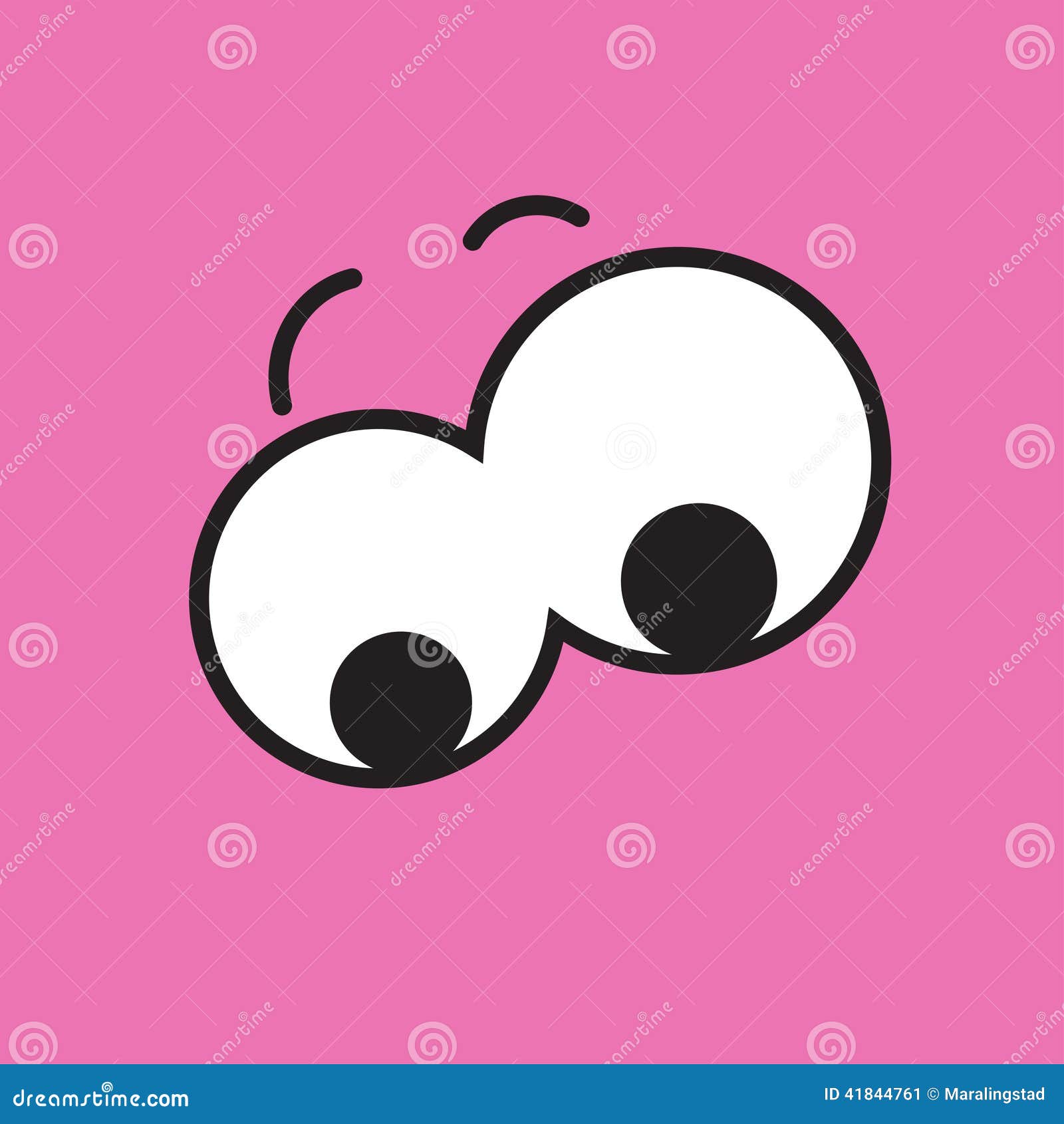 Vector cartoon eyes. Eps10 stock illustration. Illustration of isolated ...