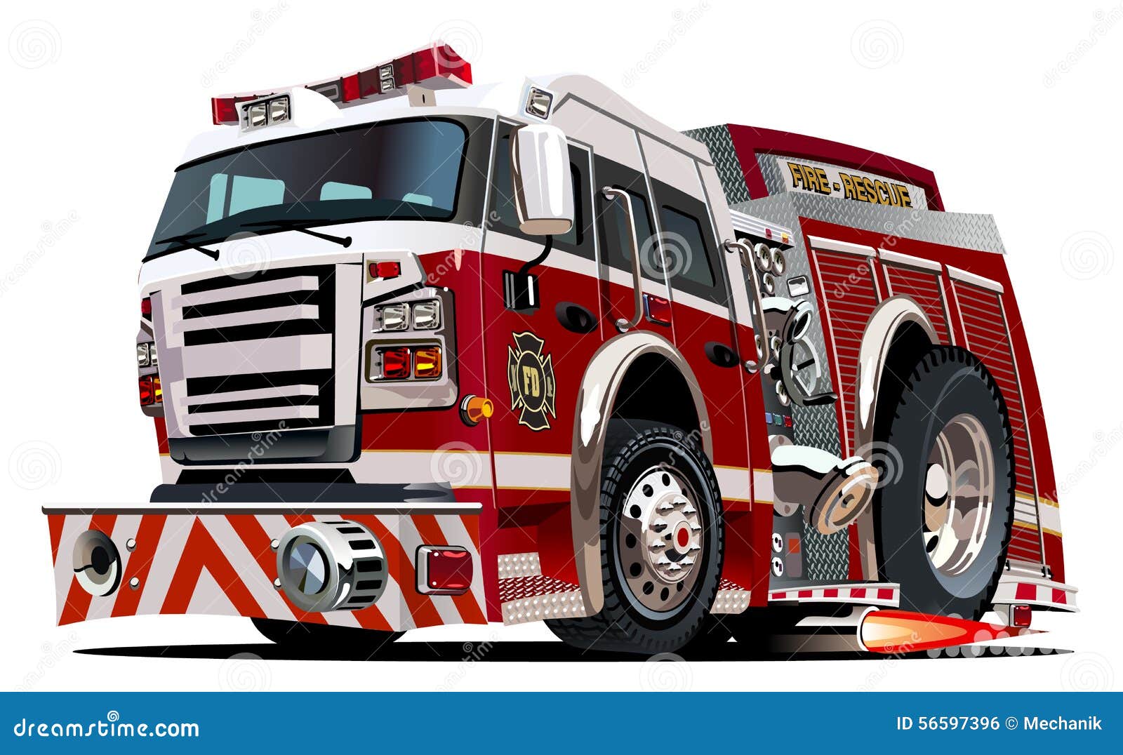 Fire Truck Vector Free Download