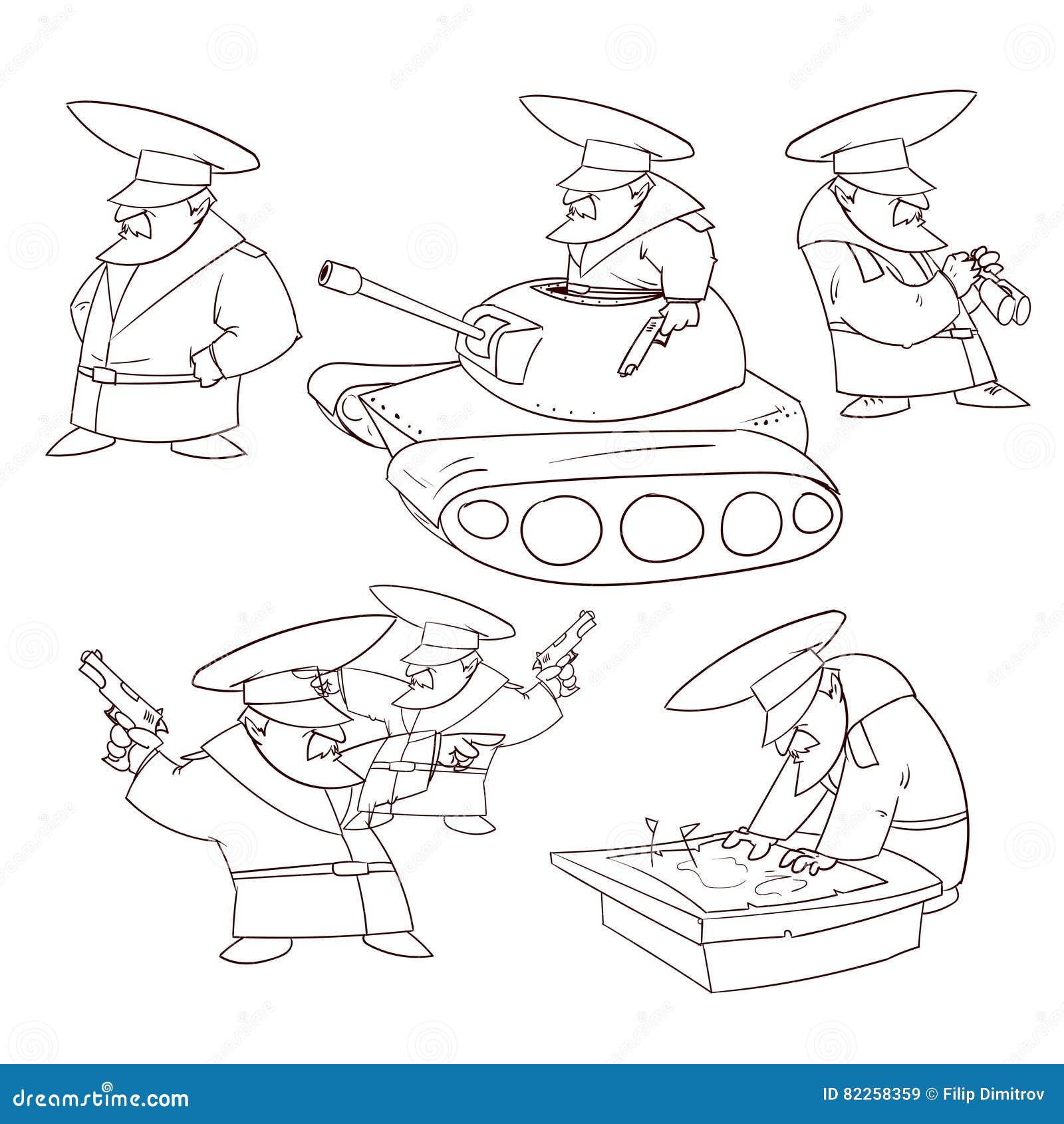 Vector Cartoon General stock vector. Illustration of force - 82258359
