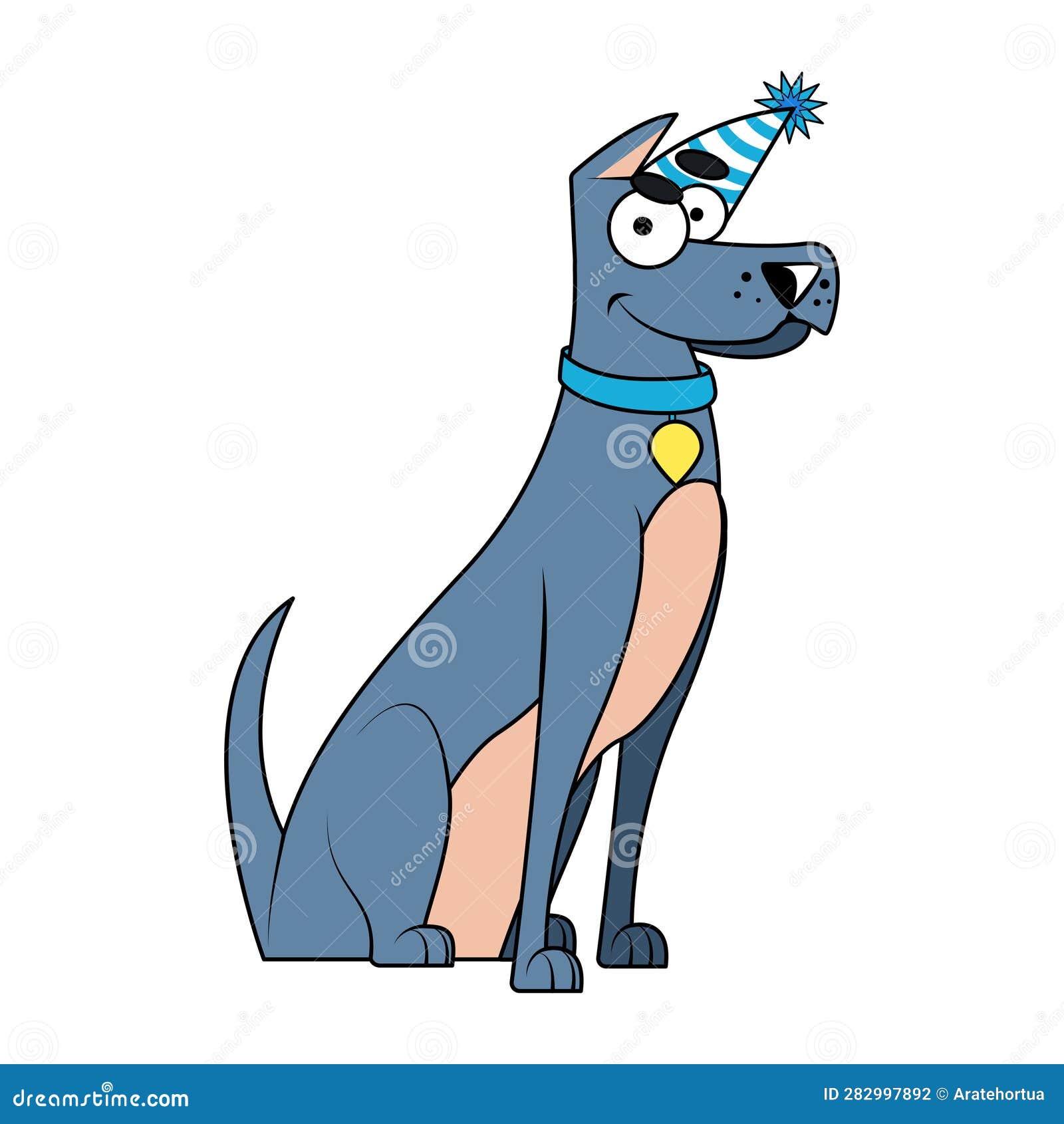 Vector Cartoon Great Danes Character Isolated Illustration Stock Vector ...