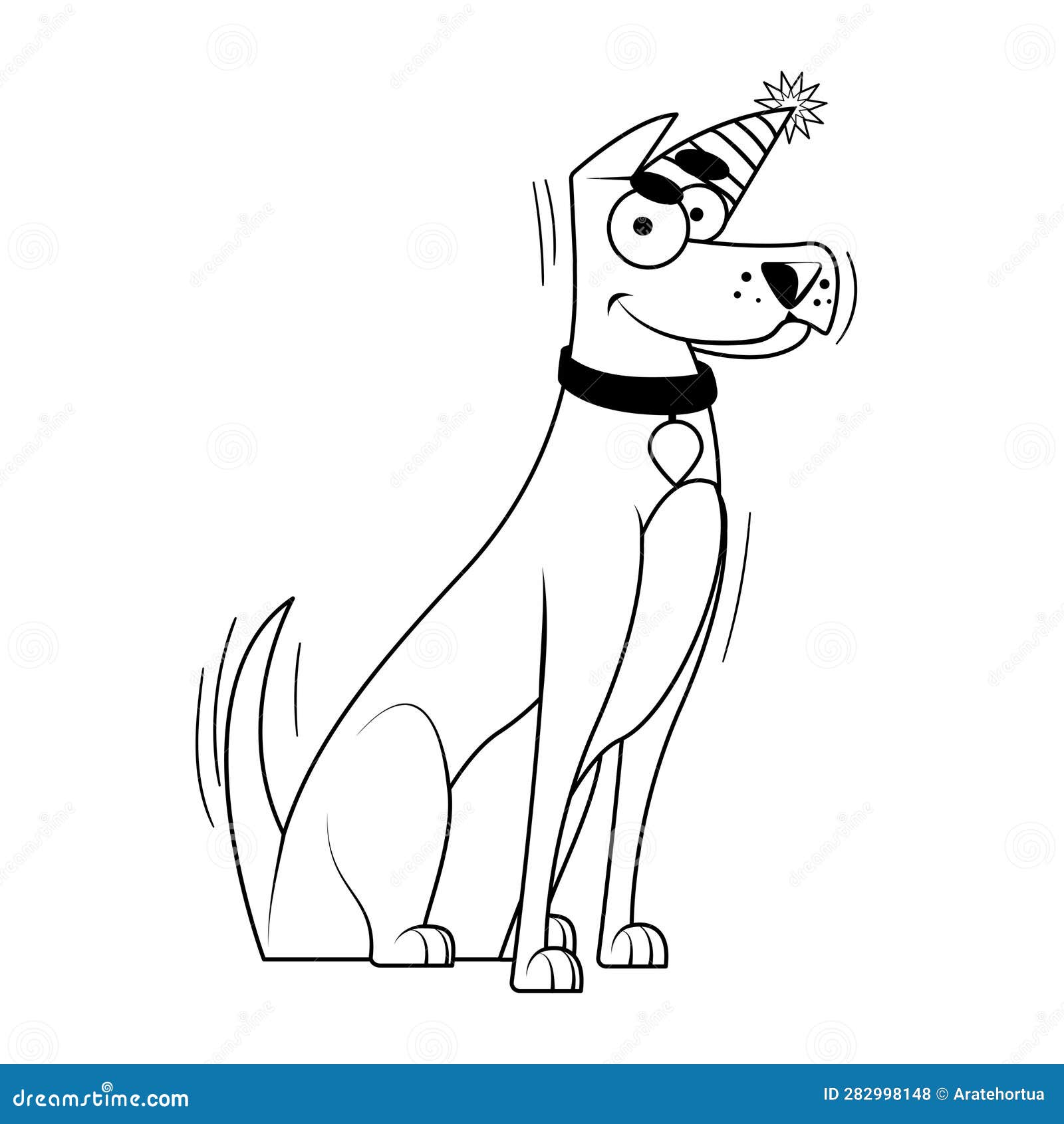 Vector Cartoon Great Danes Character Isolated Illustration Stock Vector ...