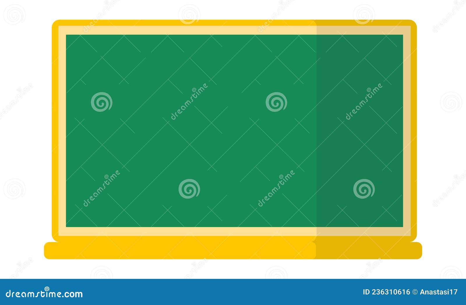 Vector Cartoon Green School Board Stock Vector - Illustration of ...