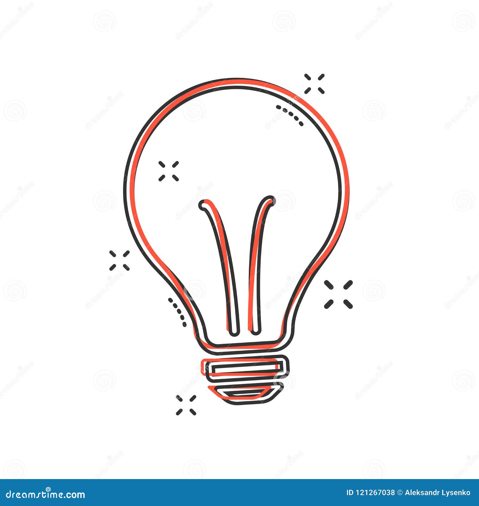 Vector Cartoon Halogen Lightbulb Icon in Comic Style. Light Bulb Stock ... Vector Cartoon Halogen Lightbulb Icon in Comic Style. Light Bulb Stock ...