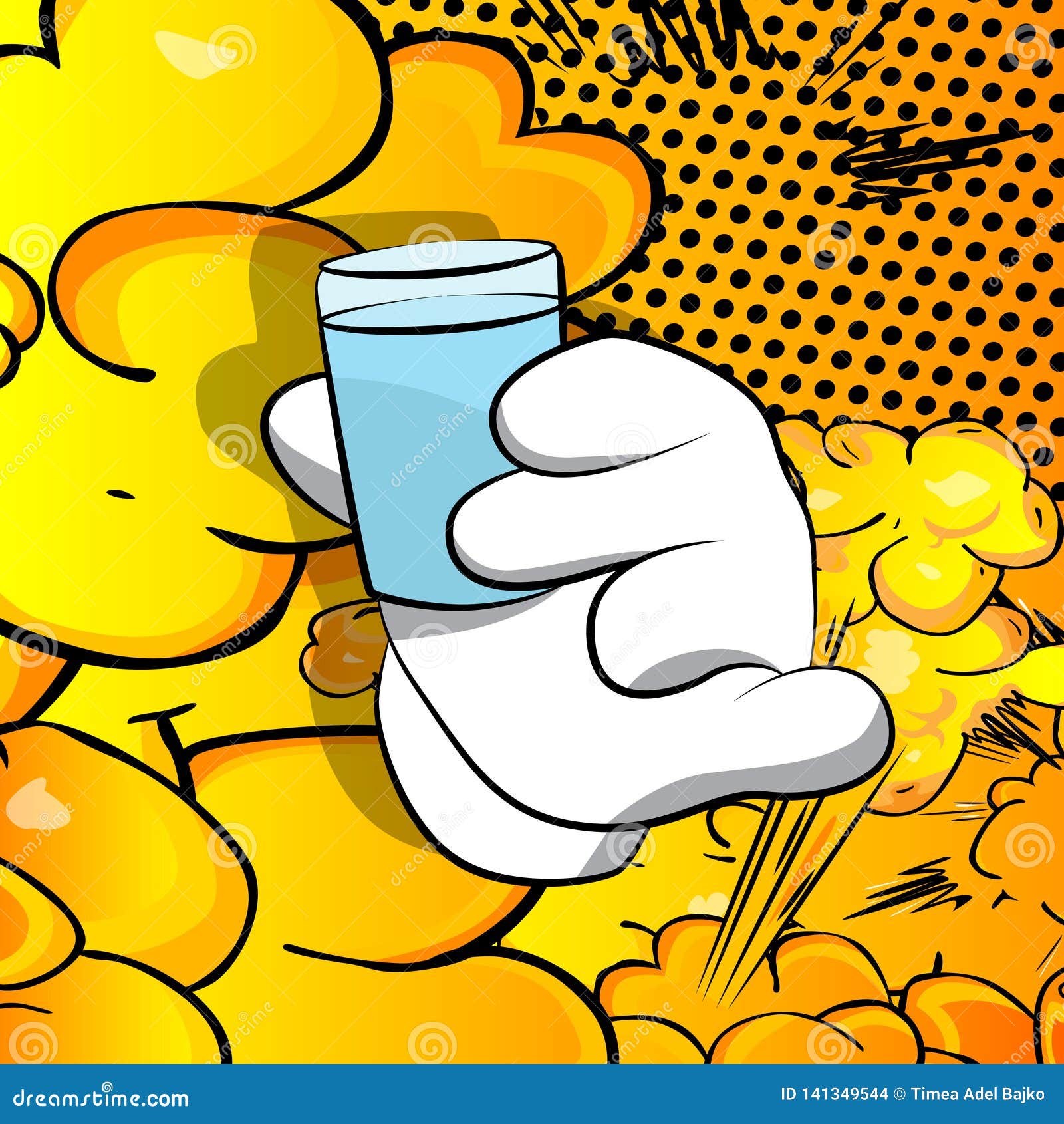 Cartoon Brandy With Marshmallows: A Deliciously Illustrated Drink Stock ...