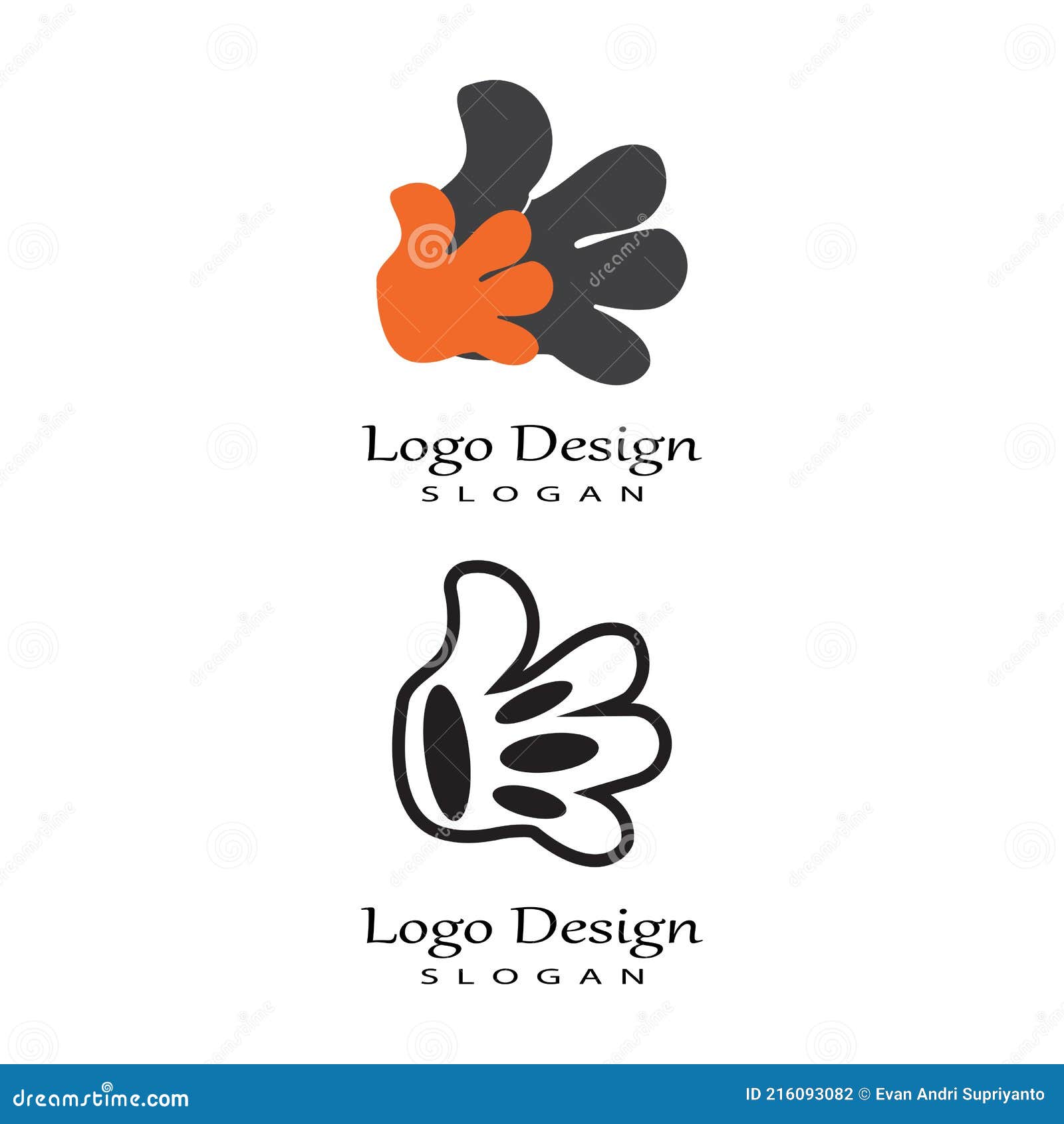 Vector Cartoon Hand Sign. Comics Clip Art Stock Vector - Illustration ...