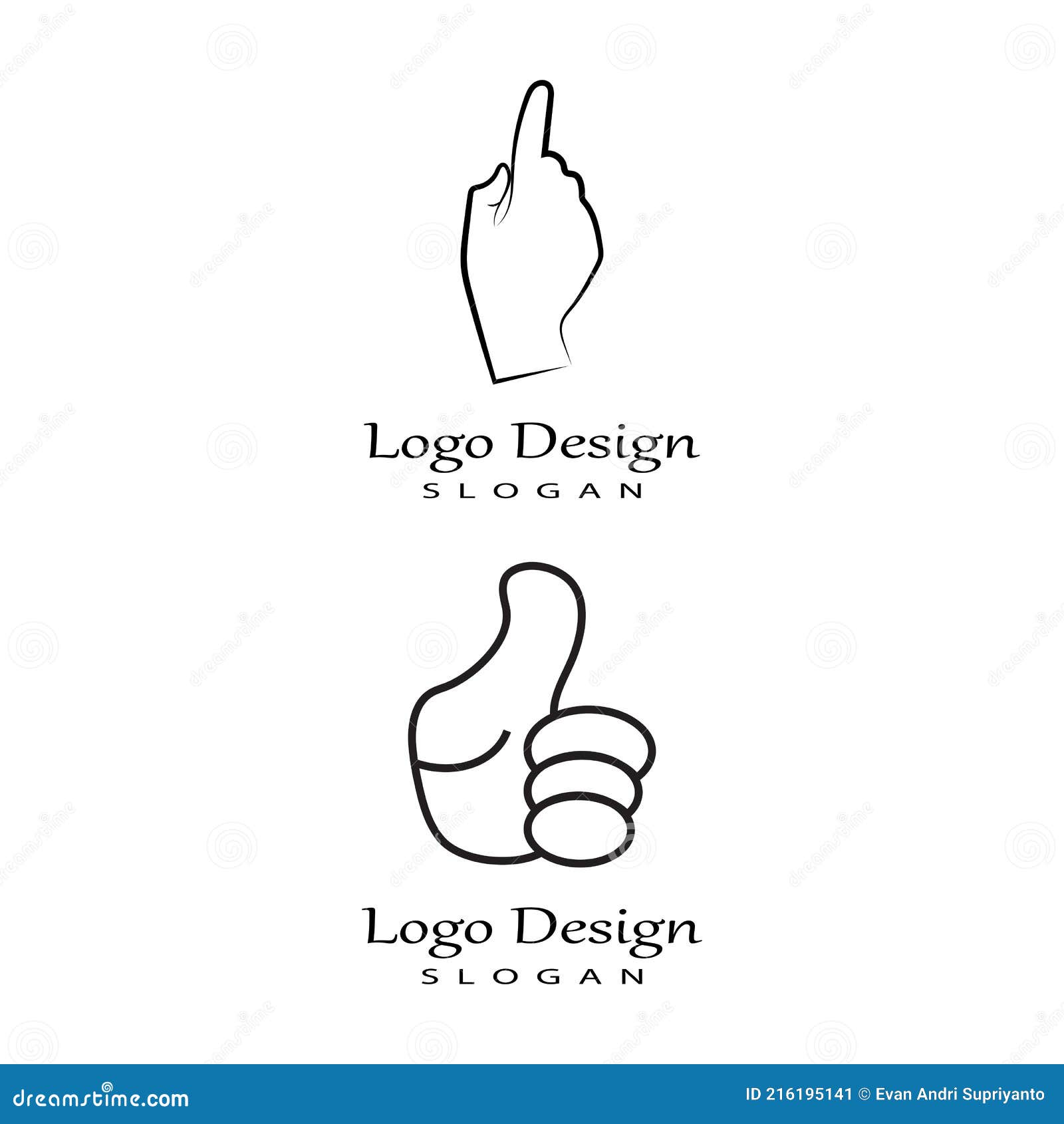 Vector Cartoon Hand Sign. Comics Clip Art Stock Vector - Illustration ...