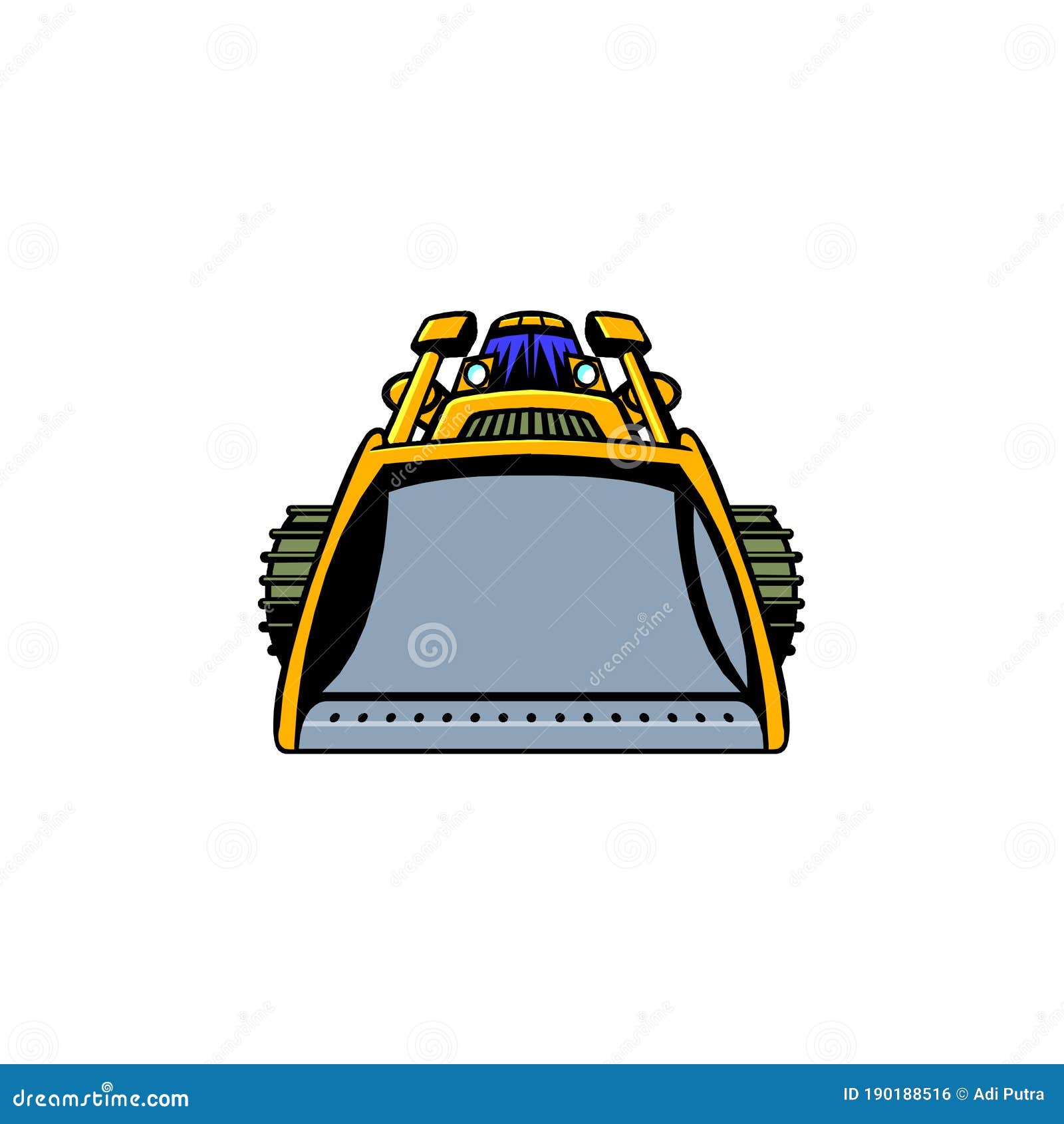 Bulldozer Illustration | CartoonDealer.com #16743436
