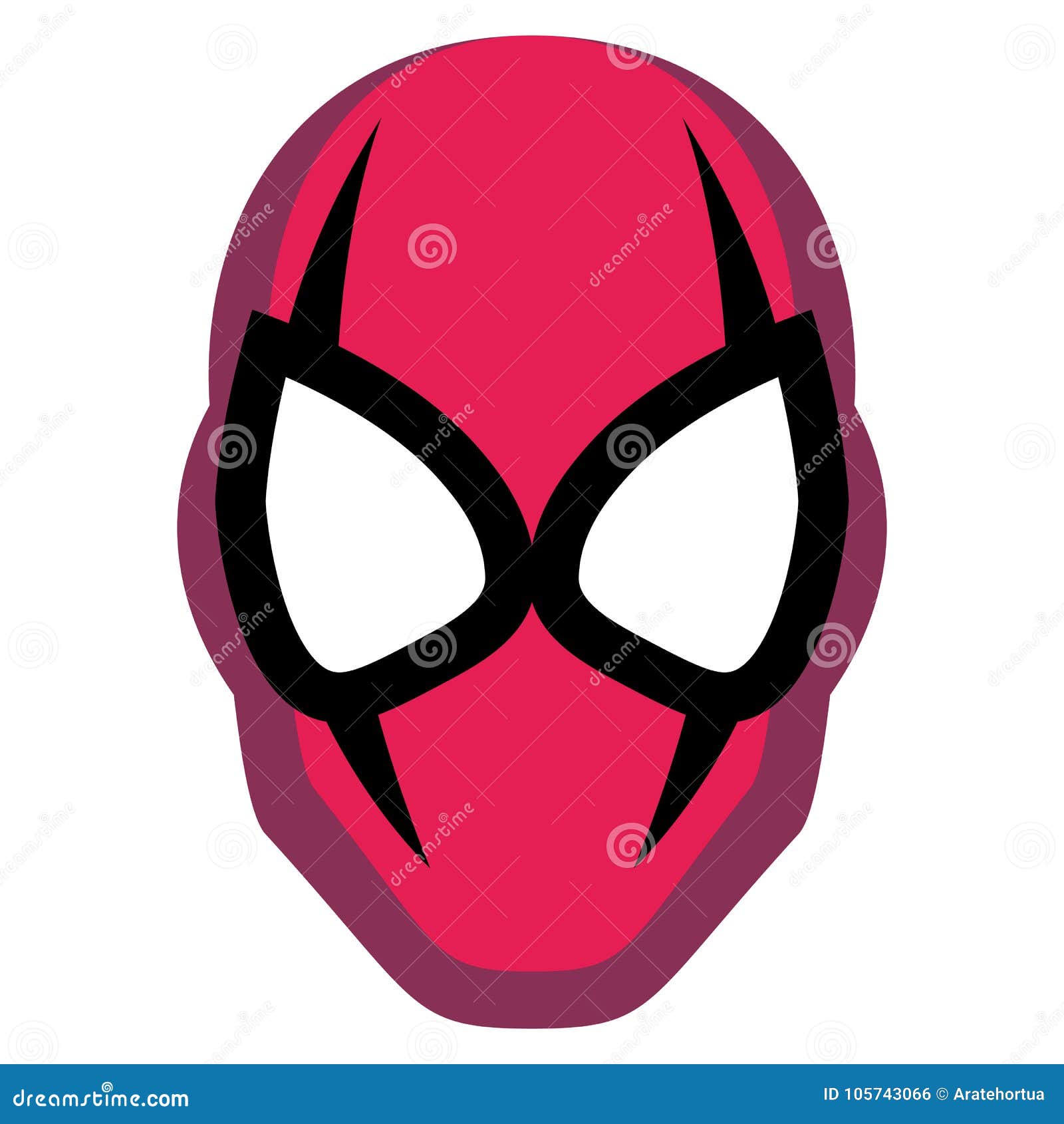Hero Mask Vector Superhero Masque And Masking Face Cartoon Character ...