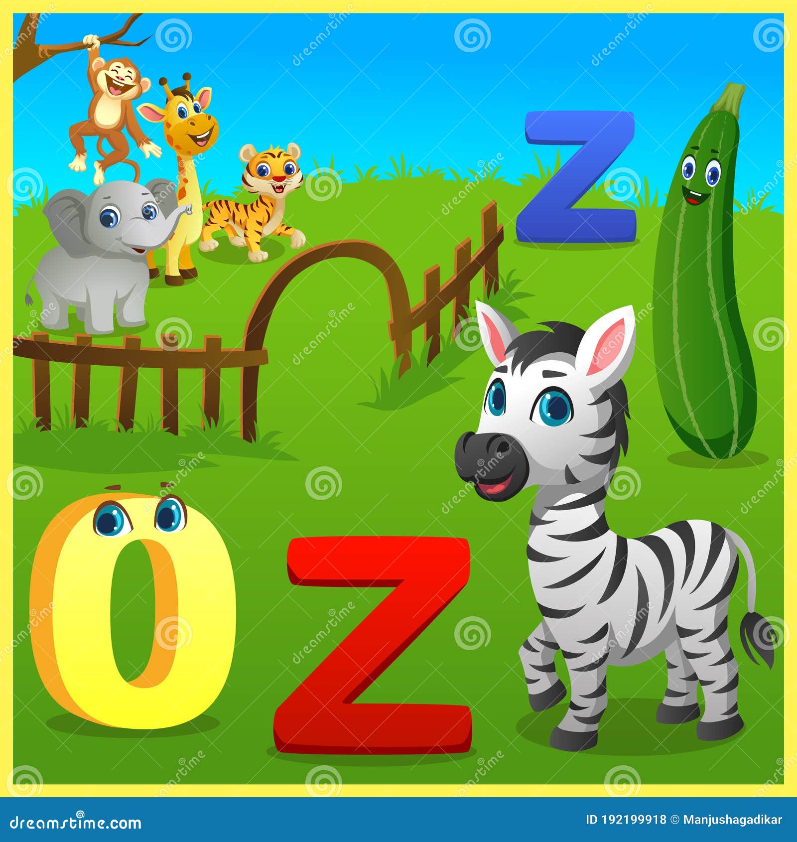 Alphabets Learning for Preschool Kids Stock Vector - Illustration of ...