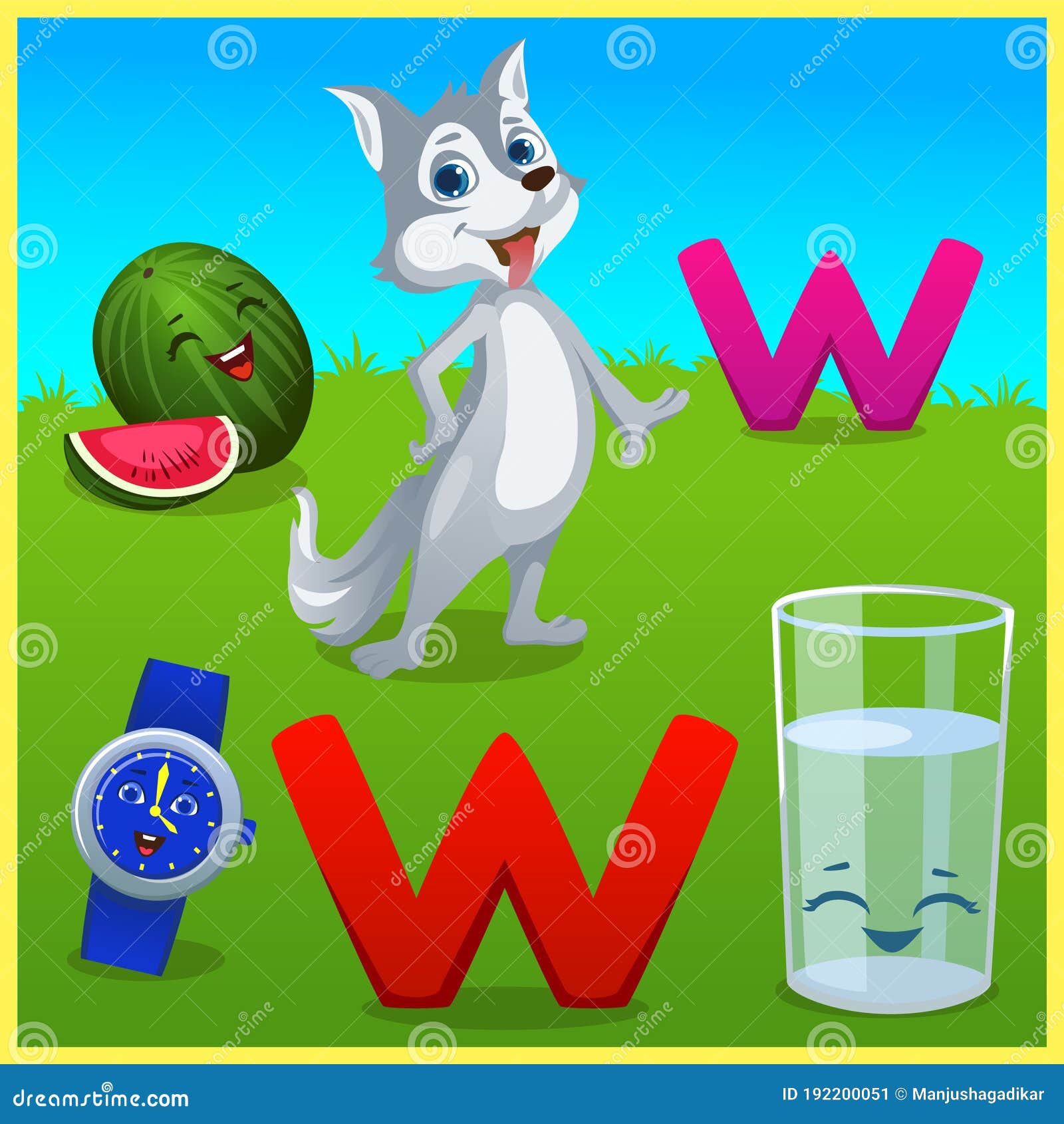 Alphabets Learning for Preschool Kids Stock Vector - Illustration of ...