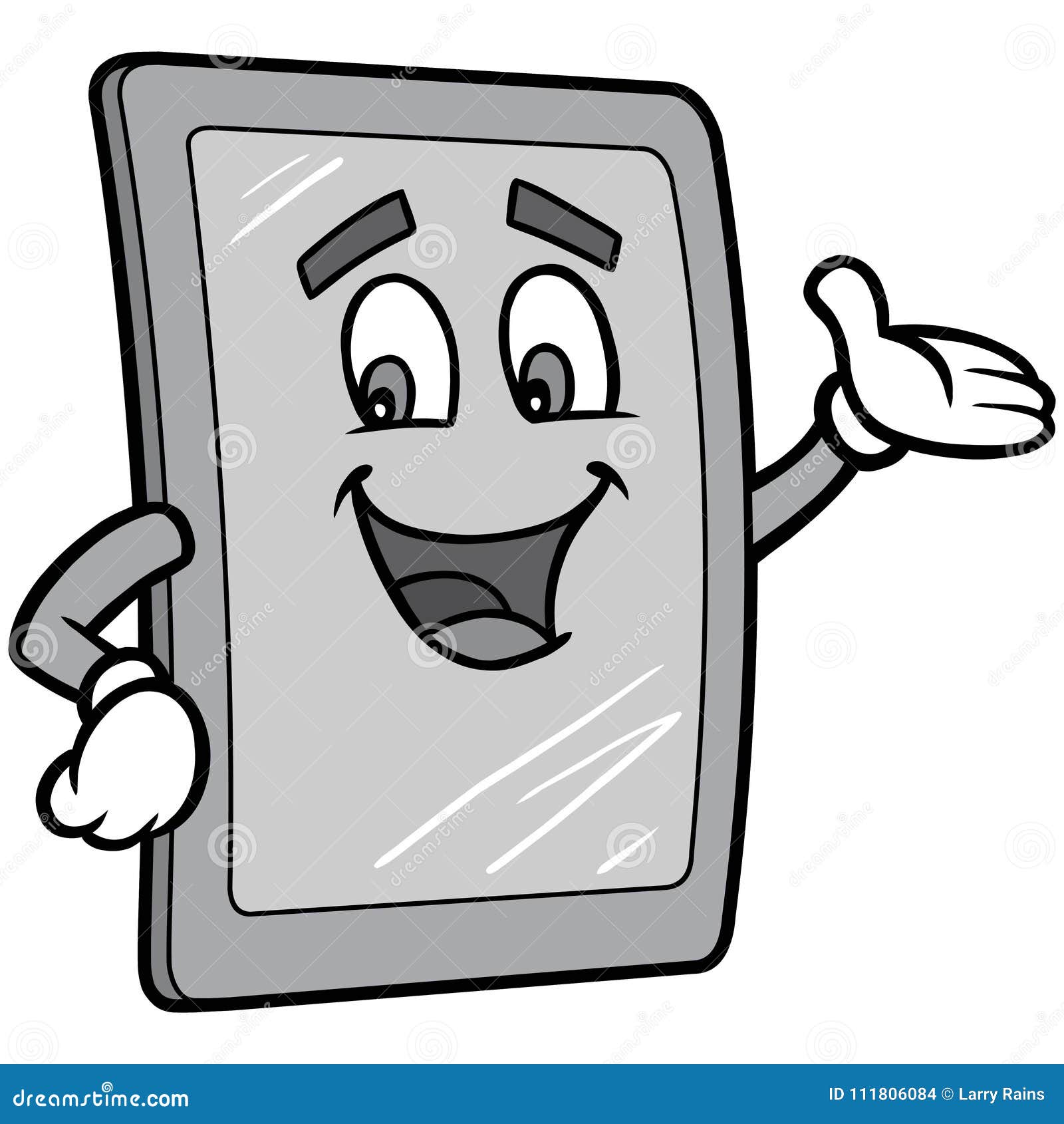 Tablet Friendly Illustration Stock Vector - Illustration of mascot ...