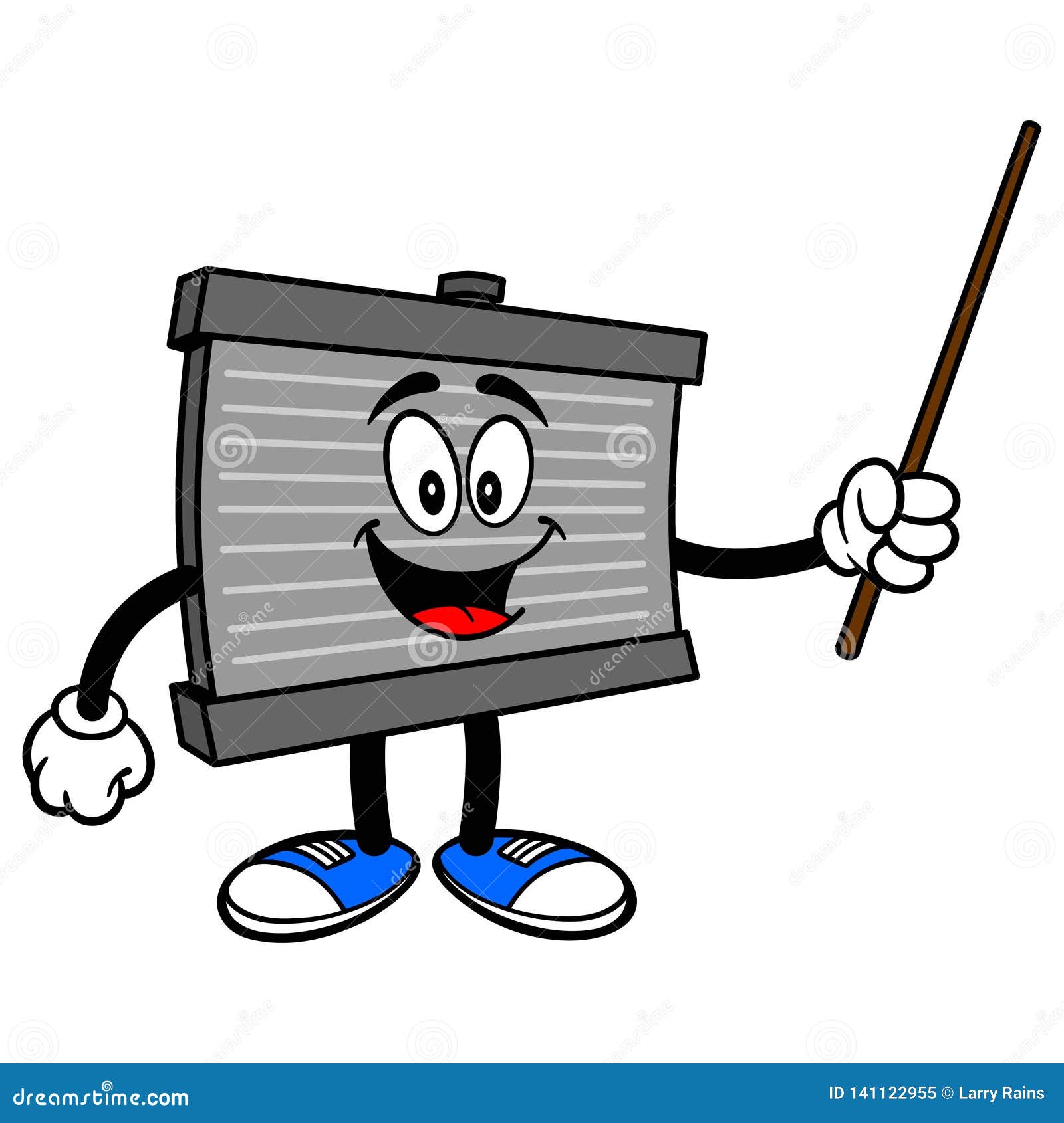 Radiator Mascot With A Sign Cartoon Vector | CartoonDealer.com #141122957