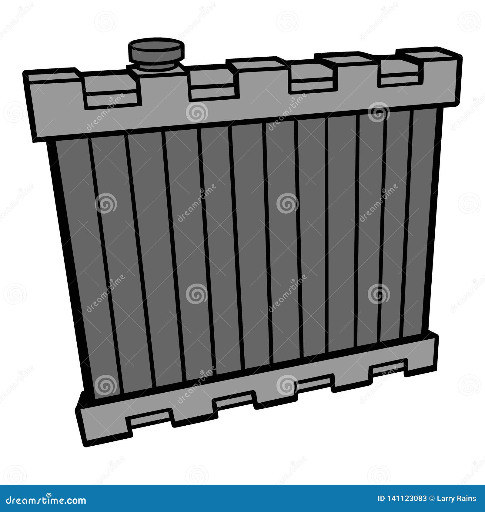 Radiator stock vector. Illustration of vector, vehicle - 141123083