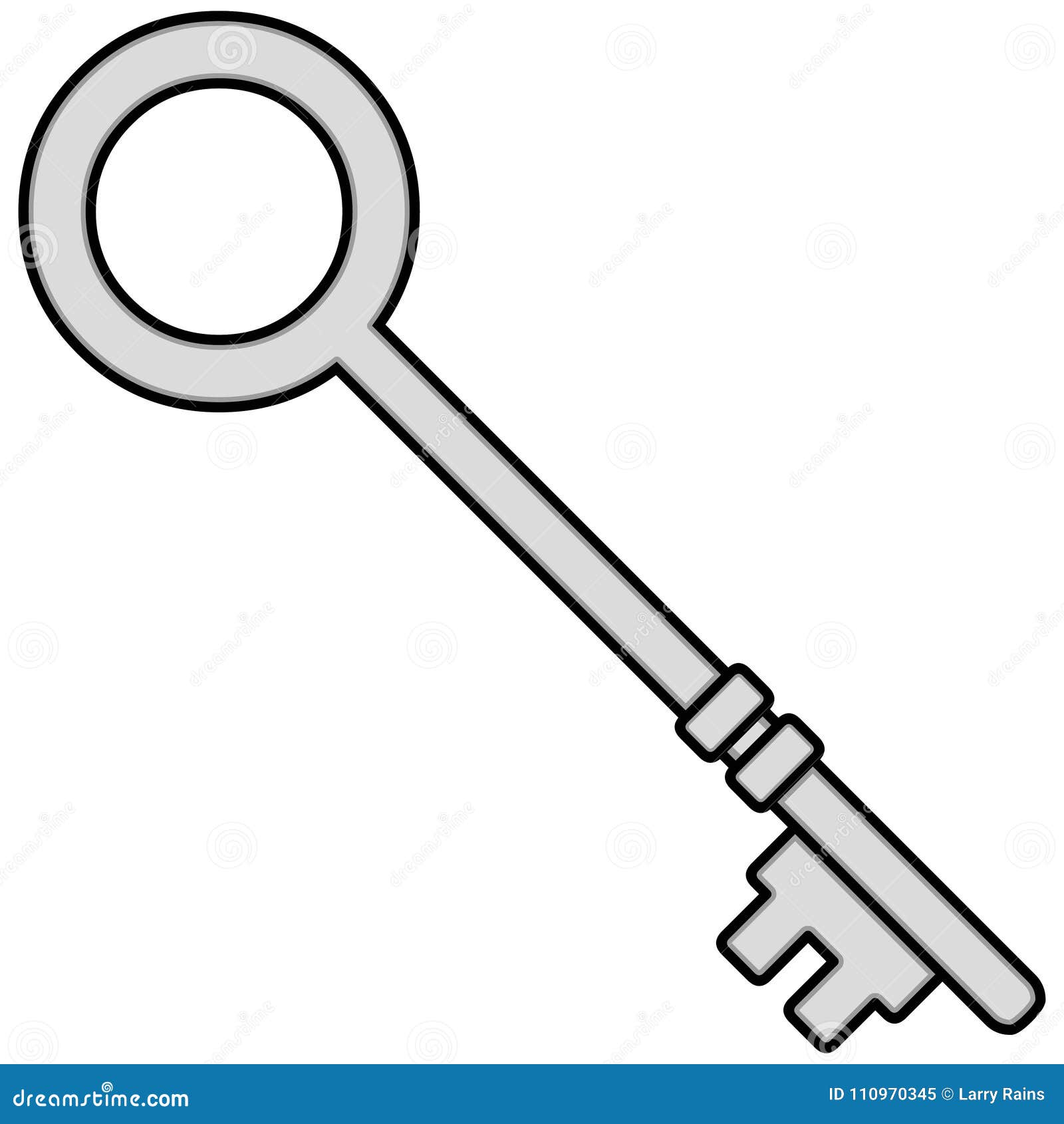 Key Illustration stock vector. Illustration of style - 110970345