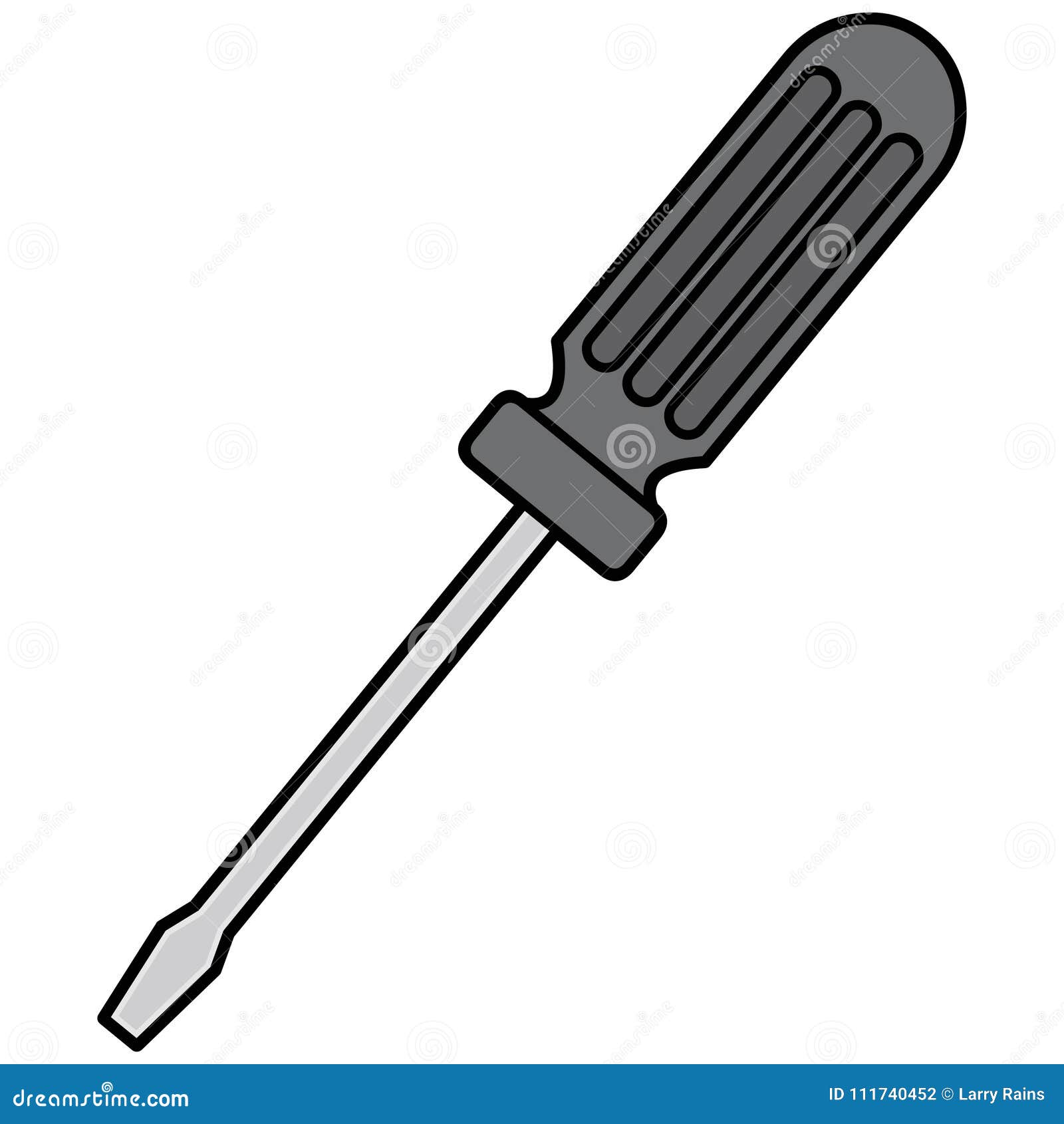 Screwdriver Illustration stock vector. Illustration of tool - 111740452