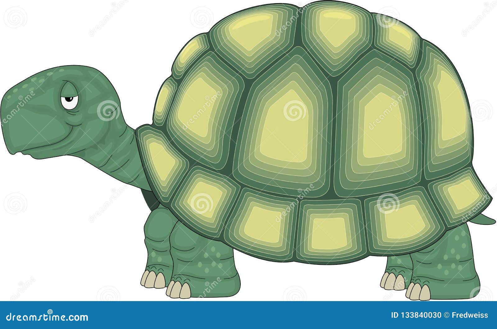 Turtle Standing Cartoon stock vector. Illustration of turtle - 133840030