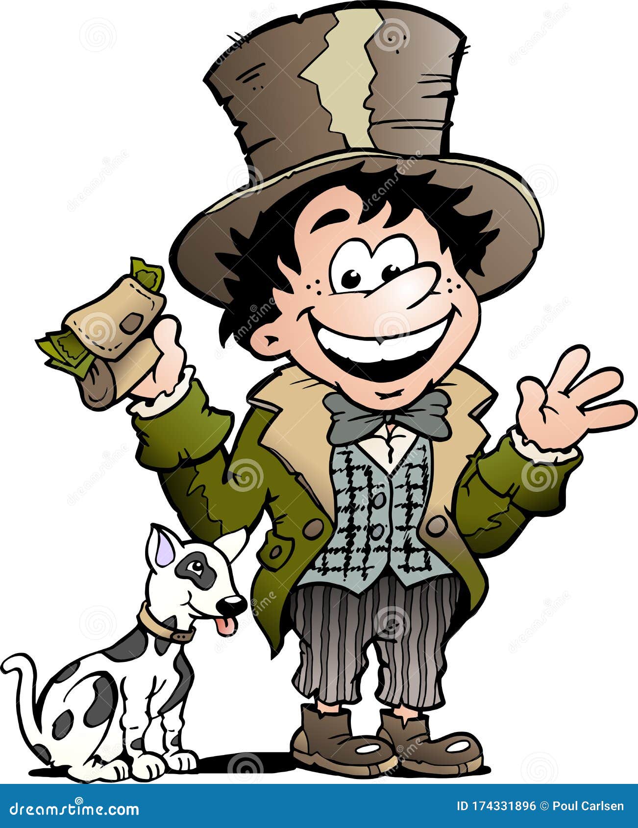 Vector Cartoon Illustration of a Happy Oliver Twist Stock Vector ... Vector Cartoon Illustration of a Happy Oliver Twist Stock Vector ...