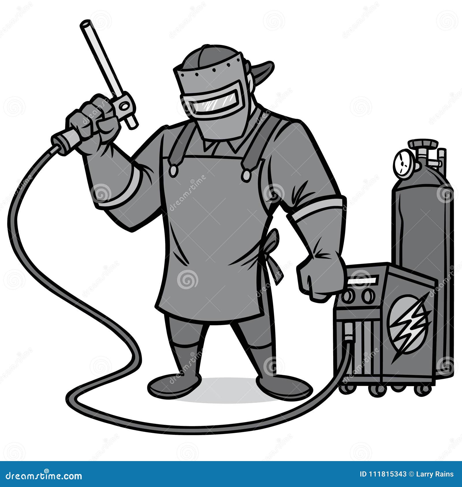 Welder Illustration Stock Vector Illustration Of Industry 111815343