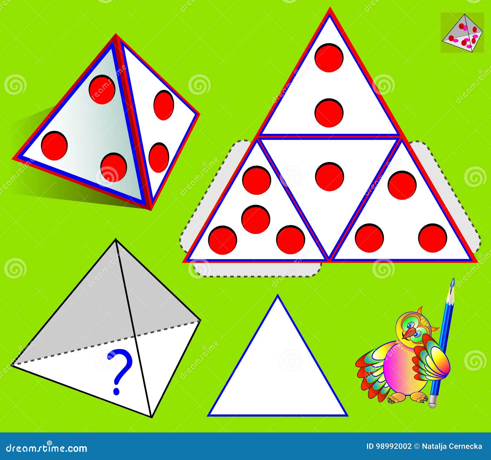 Logic Puzzle Game. What is Painted at the Bottom of the Pyramid ...