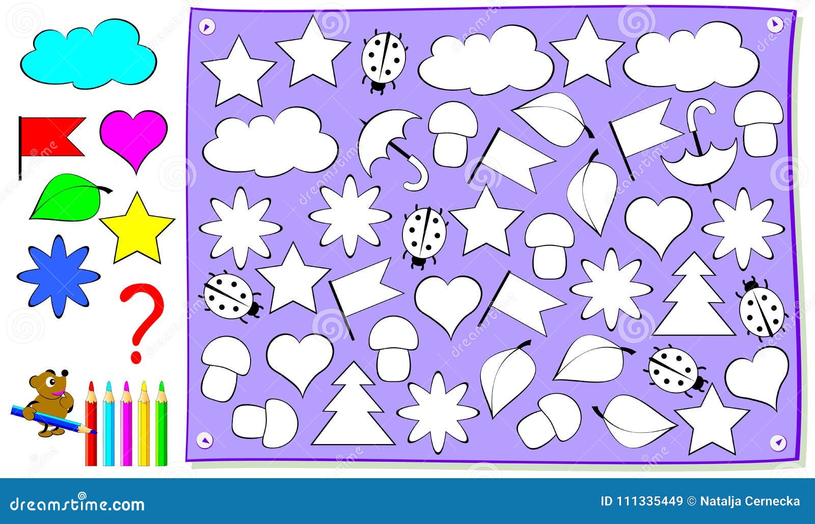 Logic Exercise For Kids. How Many Garden Tools You Can Find In The ...