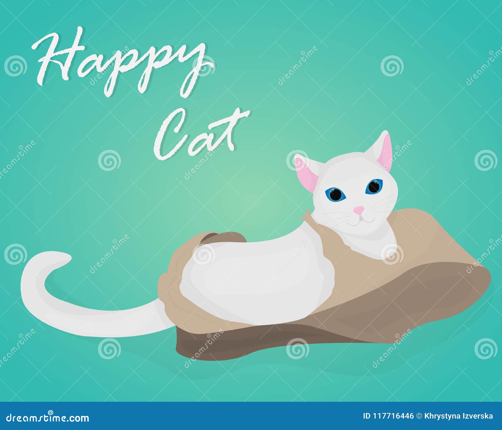 Vector of Cartoon Images of Cute Different Cat with Different Action ...
