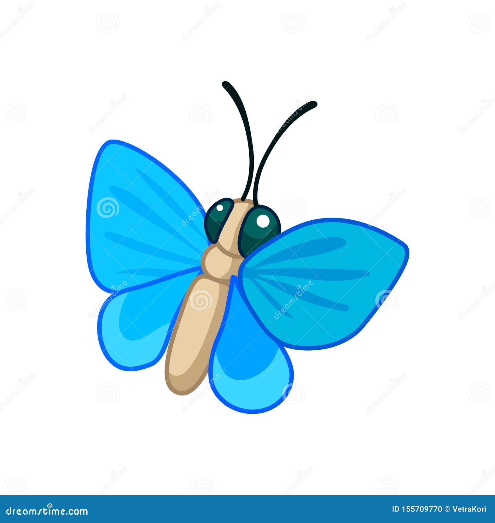Vector Cartoon Insect Clip Art Stock Vector - Illustration of doodle ...