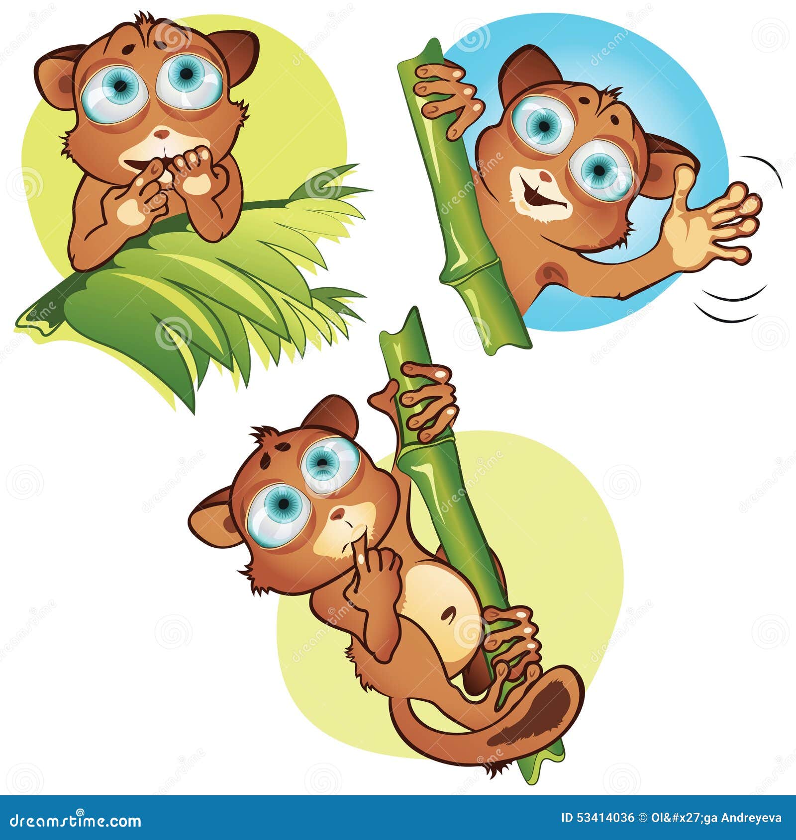 The Little Animals Is Funs Babies Vector Illustration | CartoonDealer ...