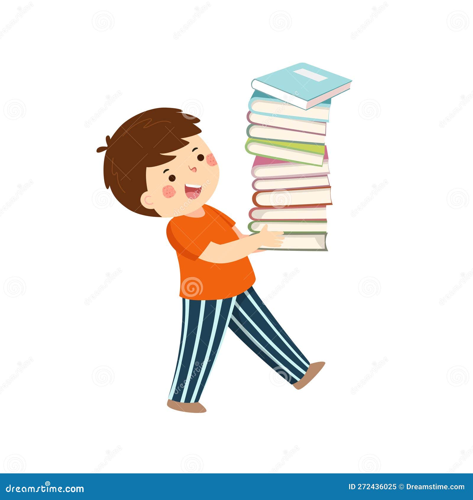 Vector Cartoon Little Boy Holding Pile of Books Stock Vector ... Vector Cartoon Little Boy Holding Pile of Books Stock Vector ...