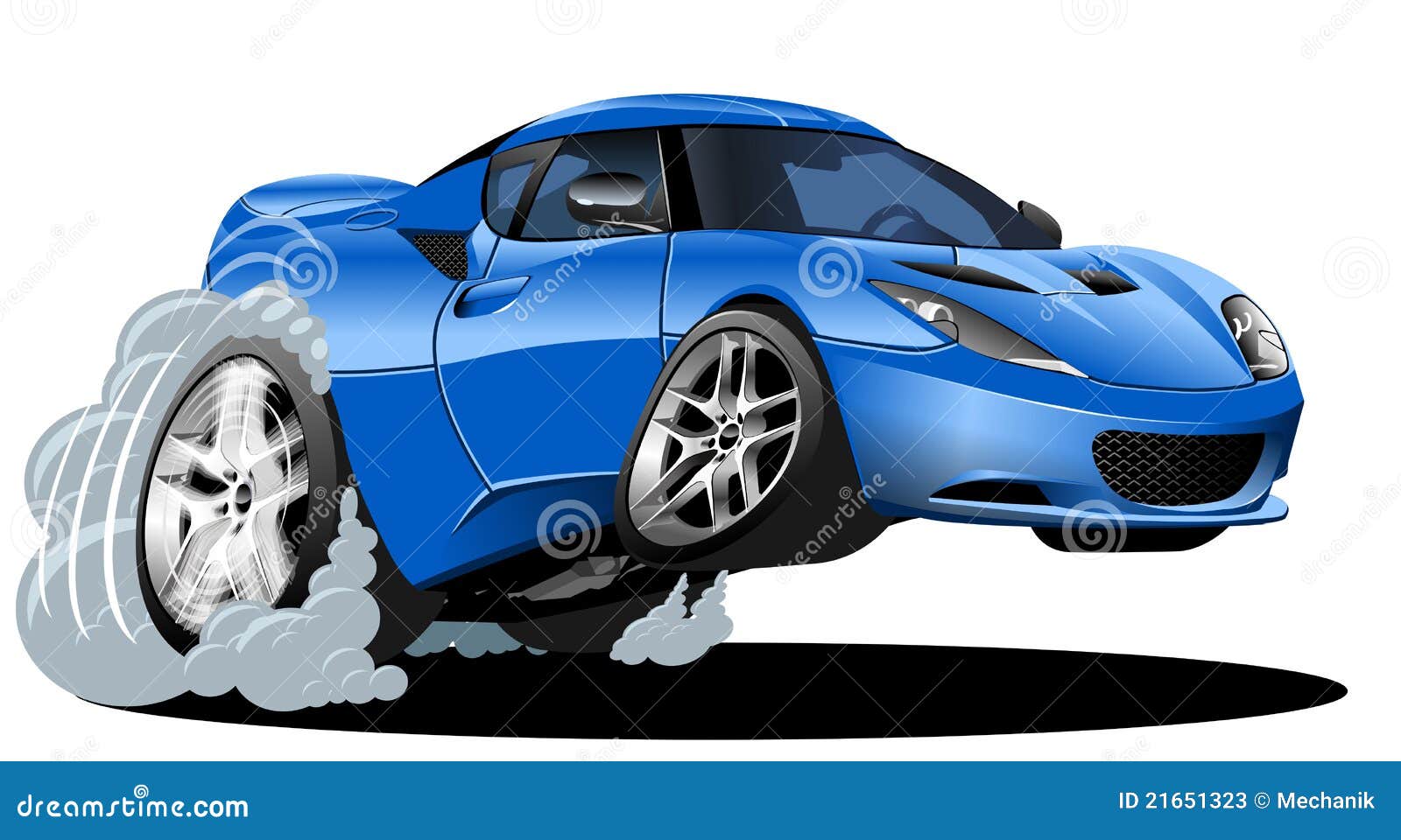 Vector cartoon modern car stock vector. Illustration of modern - 21651323