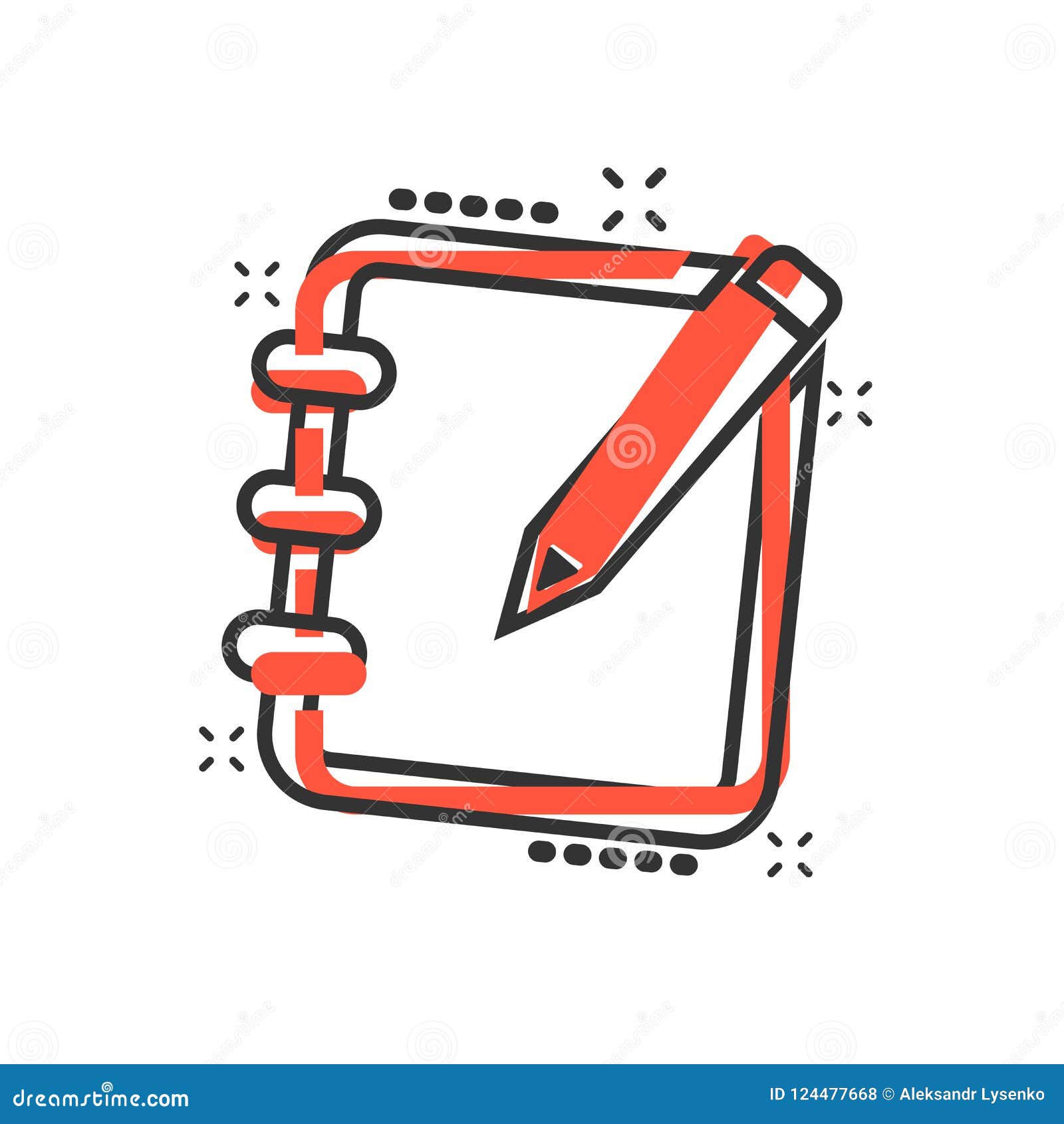 Vector Cartoon Notepad Edit Document with Pencil Icon in Comic S Stock ... Vector Cartoon Notepad Edit Document with Pencil Icon in Comic S Stock ...