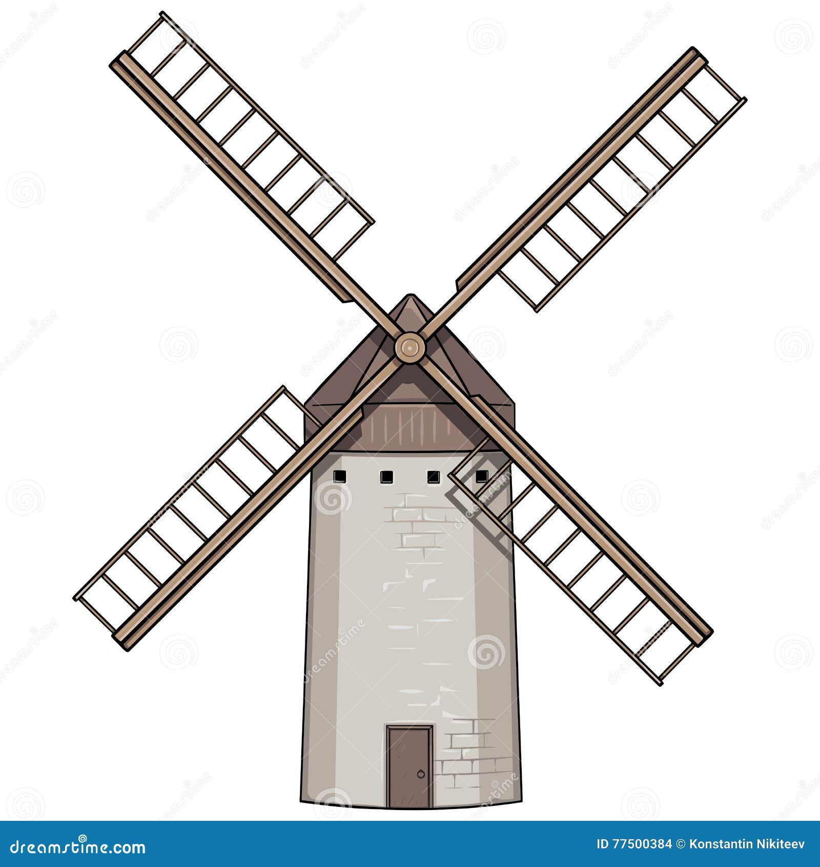 Cartoon Mill Vector Illustration | CartoonDealer.com #15753806