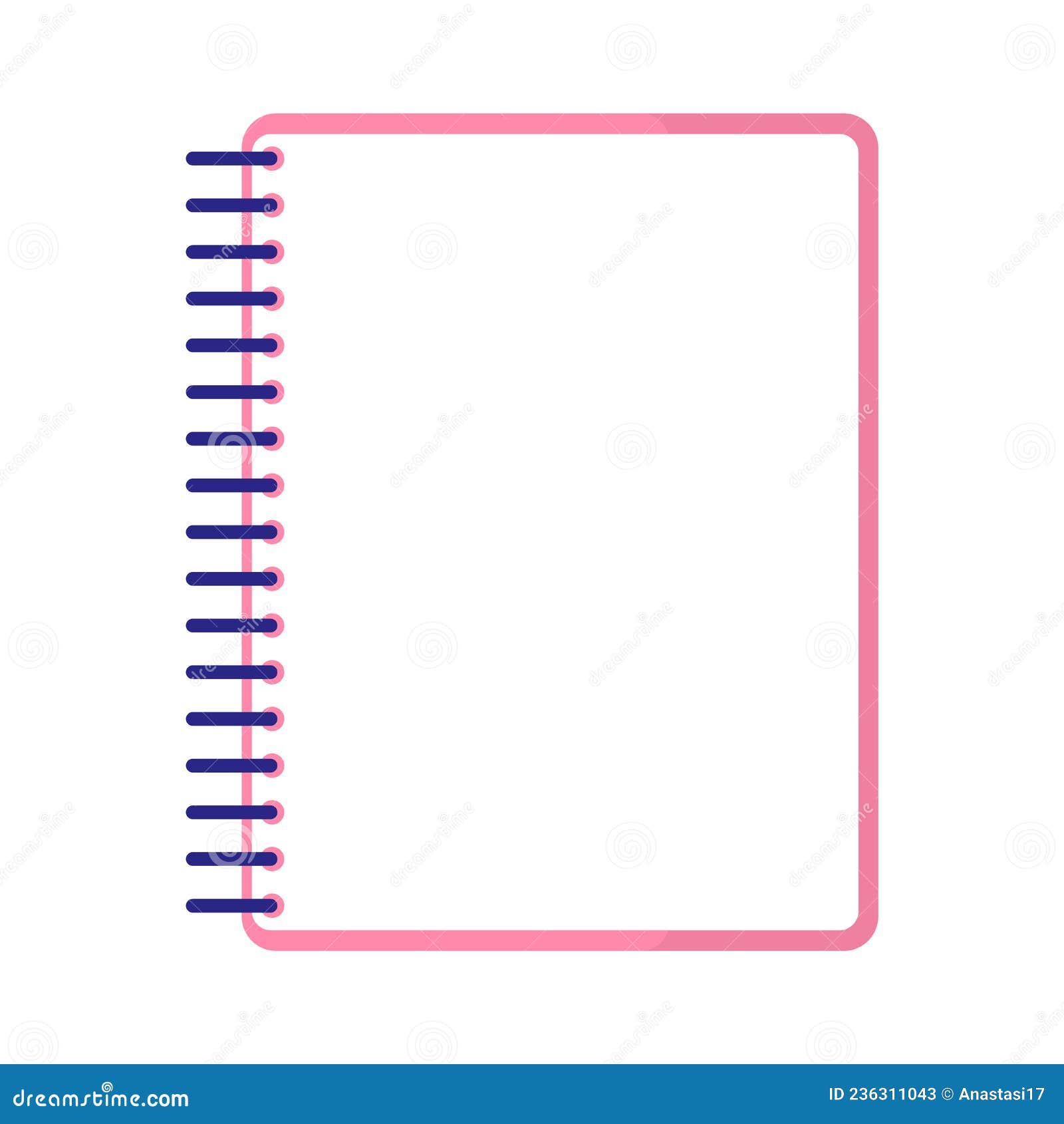 Vector Cartoon Open Art Notebook Stock Vector - Illustration of ...