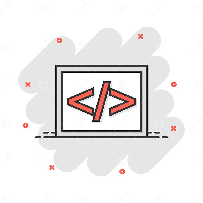 Vector Cartoon Open Source Icon in Comic Style. Api Programming Concept ...