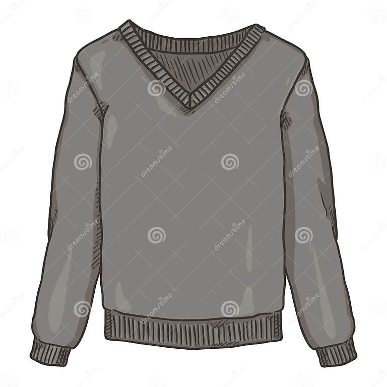 Vector Cartoon Pullover on White Background Stock Vector - Illustration ...