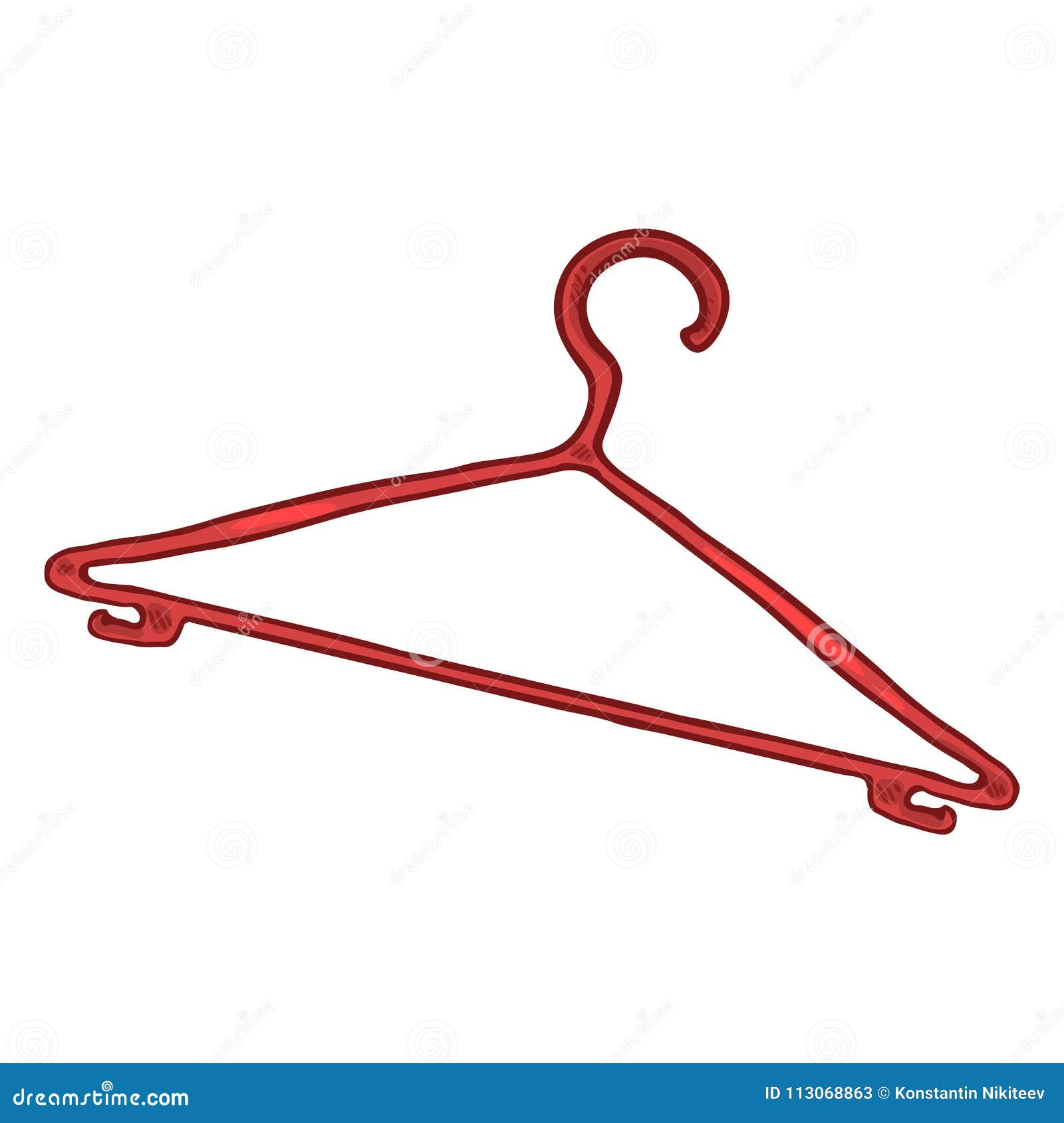 Vector Cartoon Shoulder Hanger. Stock Vector - Illustration of hanger ...