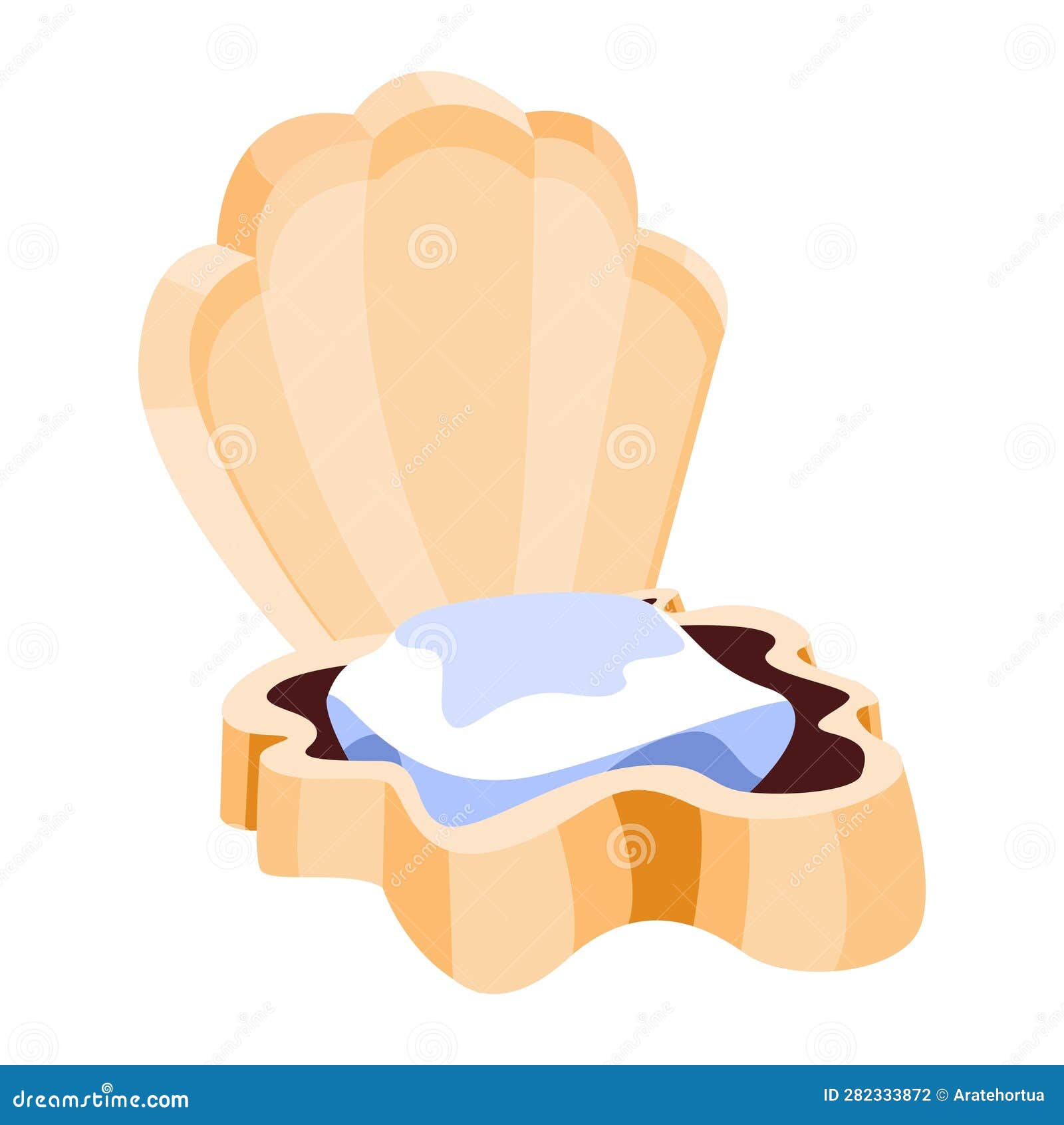 Vector Cartoon Sea Shell Character Isolated Illustration Stock Vector ...