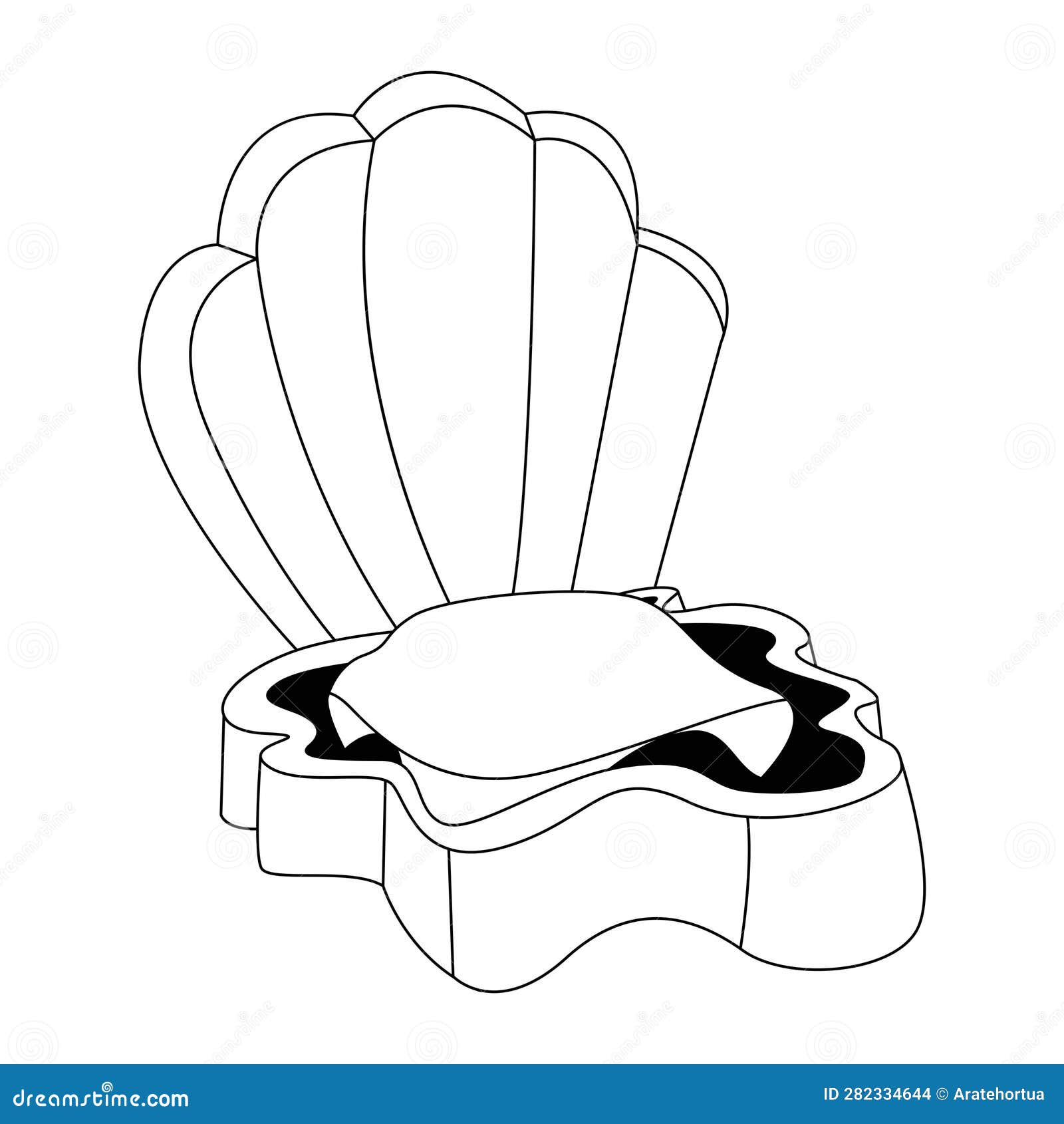 Vector Cartoon Sea Shell Character Isolated Illustration Stock Vector ...