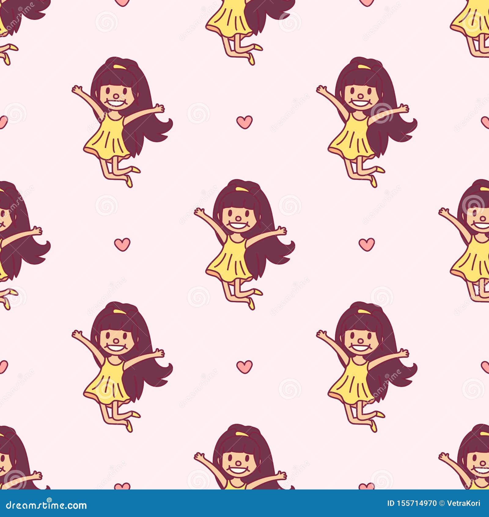 Vector Cartoon Seamless Pattern Stock Vector - Illustration of childish ...