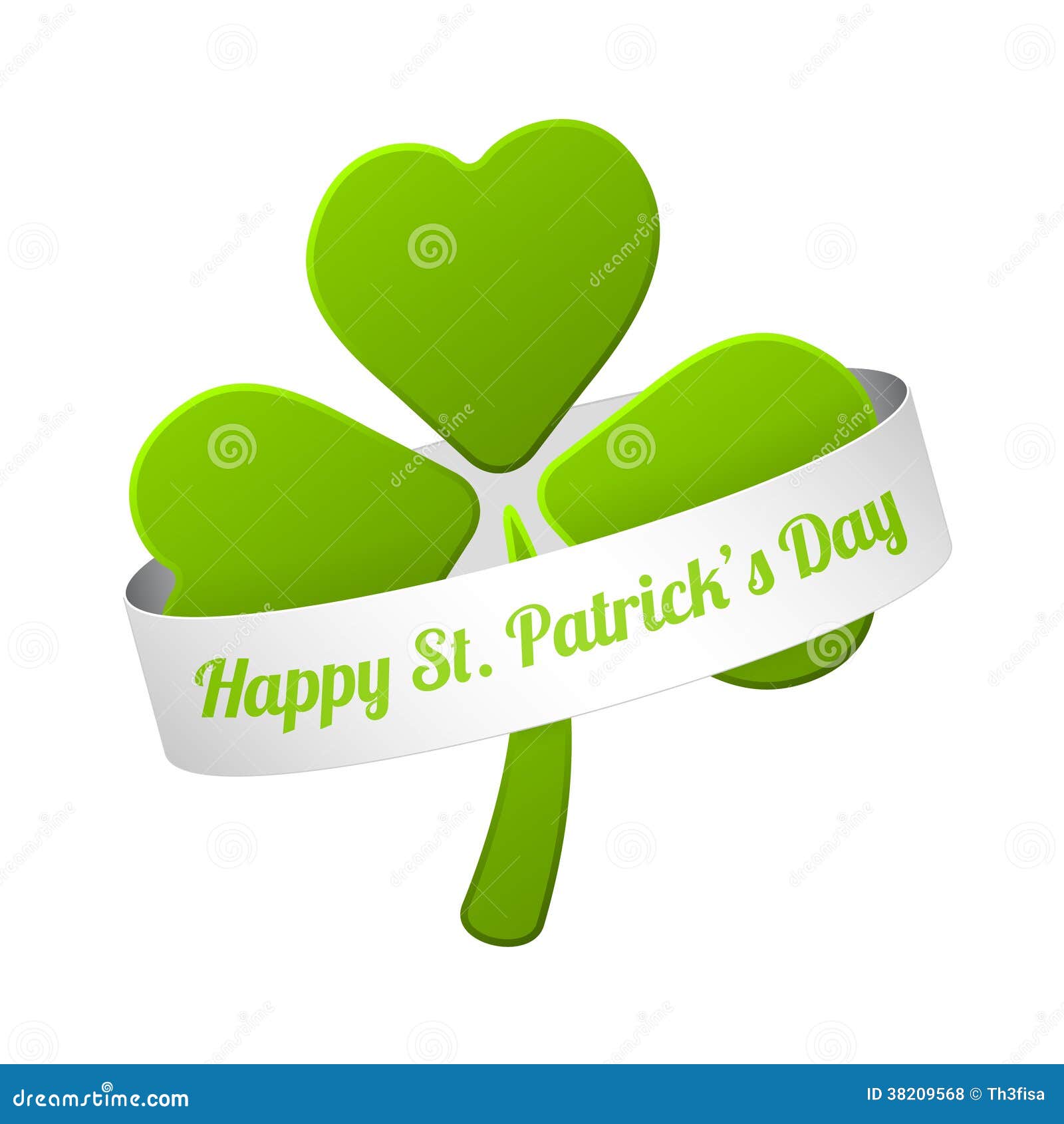 Vector cartoon shamrock stock vector. Illustration of nature - 38209568