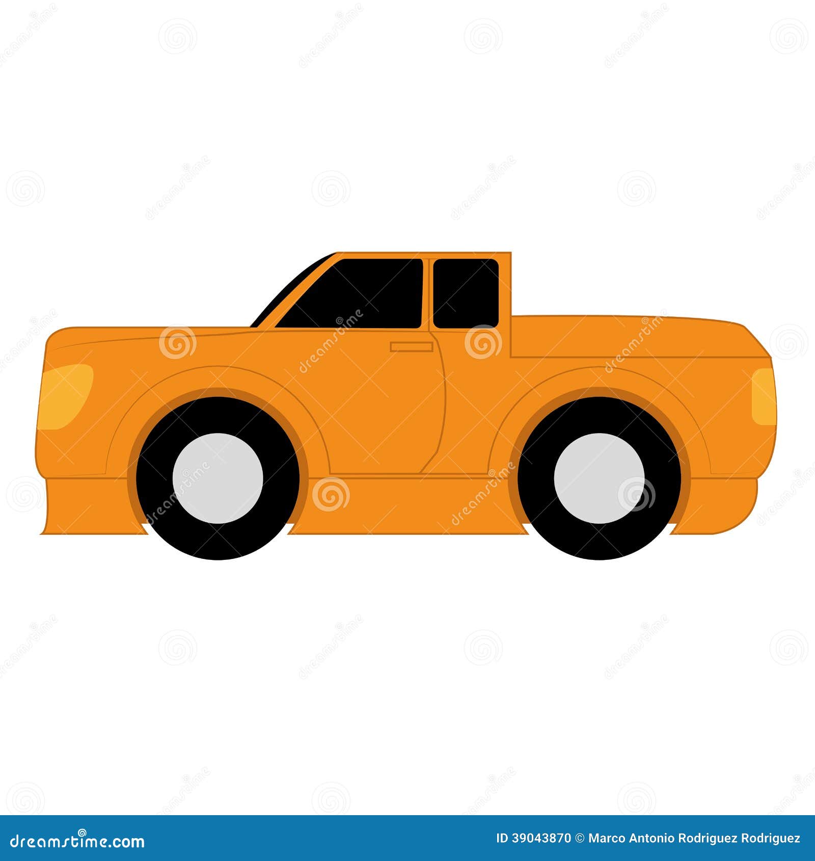Vector Cartoon Simple Car on White Background Stock Vector ...