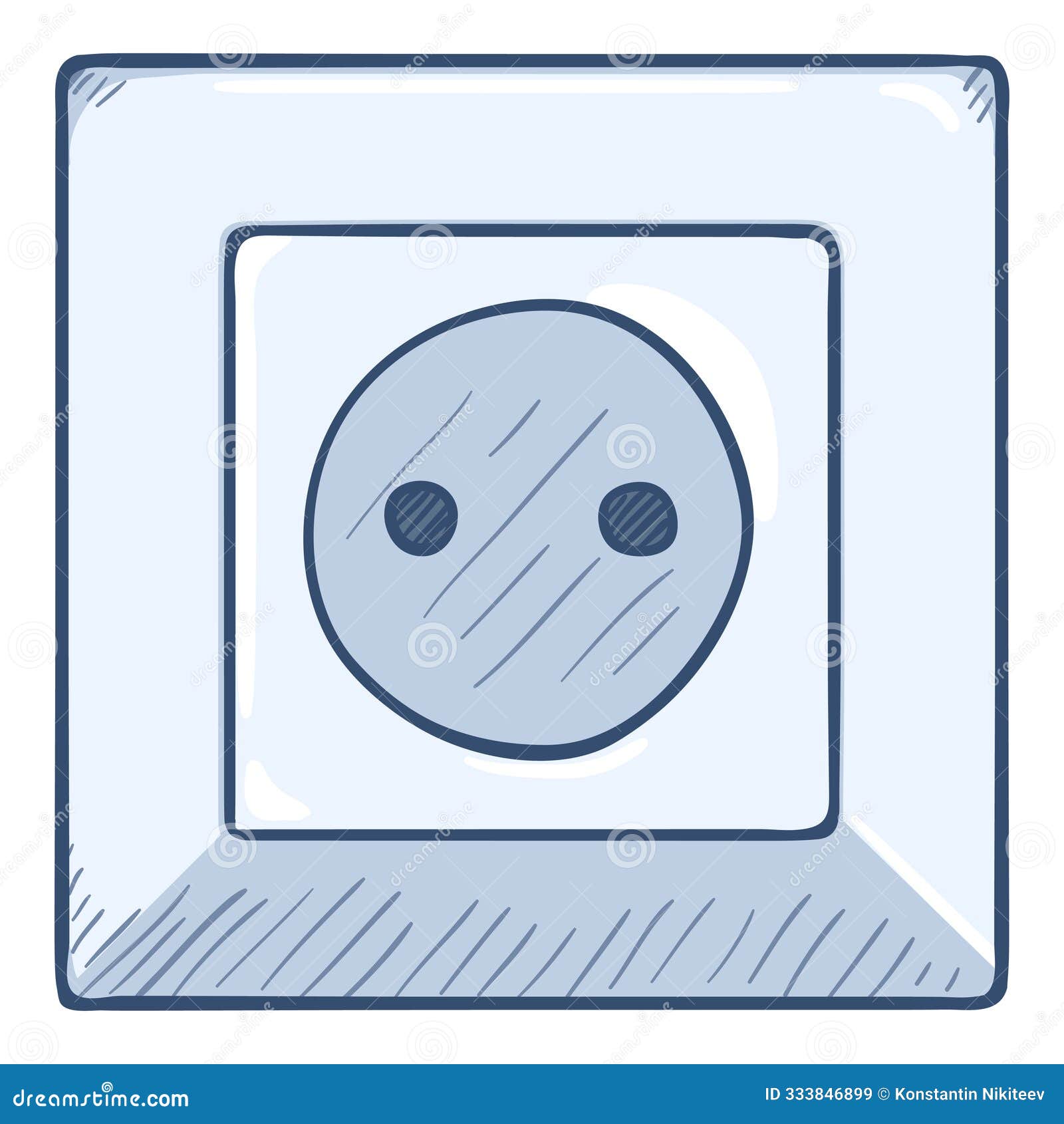 Vector Cartoon Socket Illustration | CartoonDealer.com #333846899