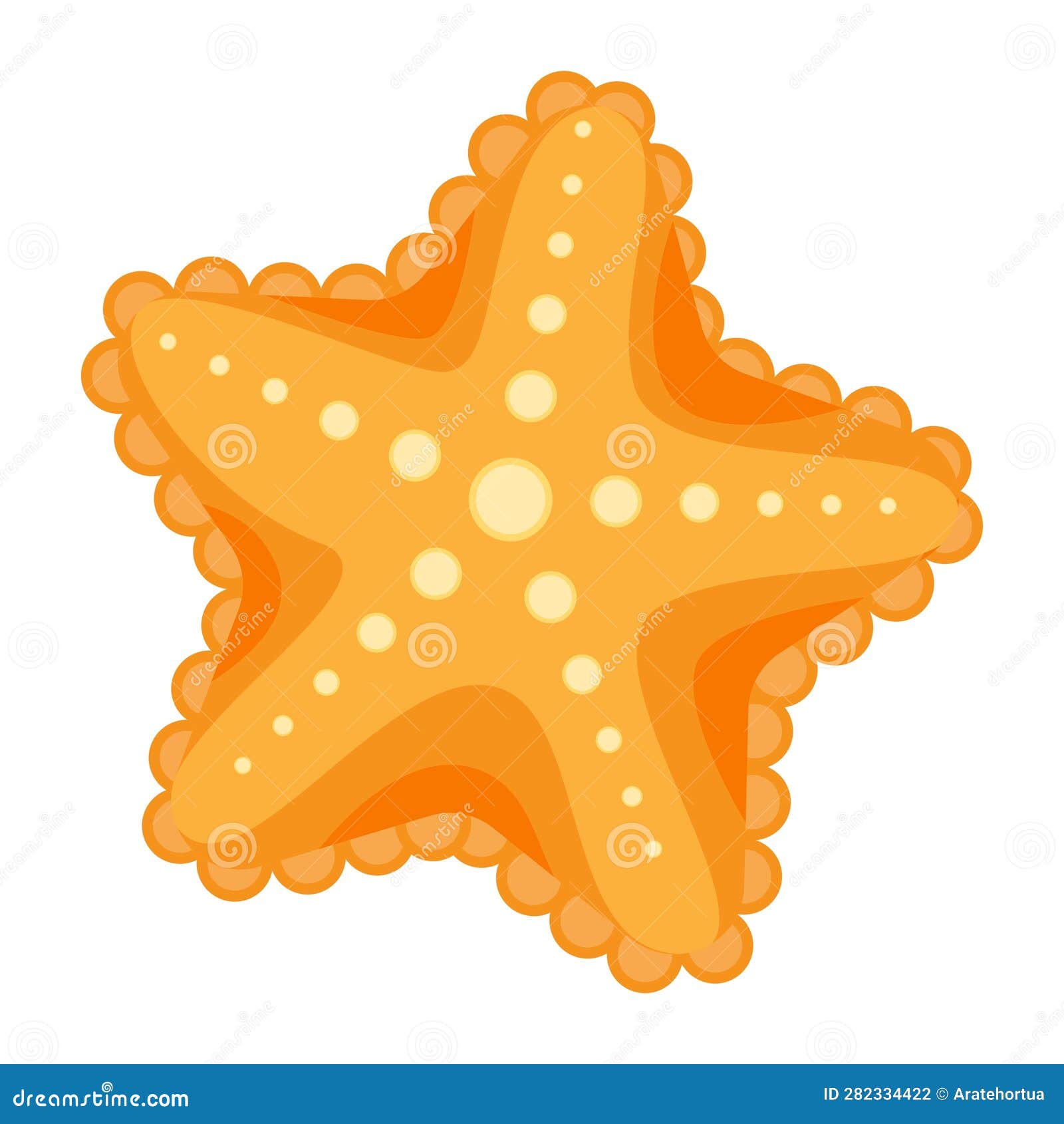 Vector Cartoon Starfish Character Isolated Illustration Stock Vector ...