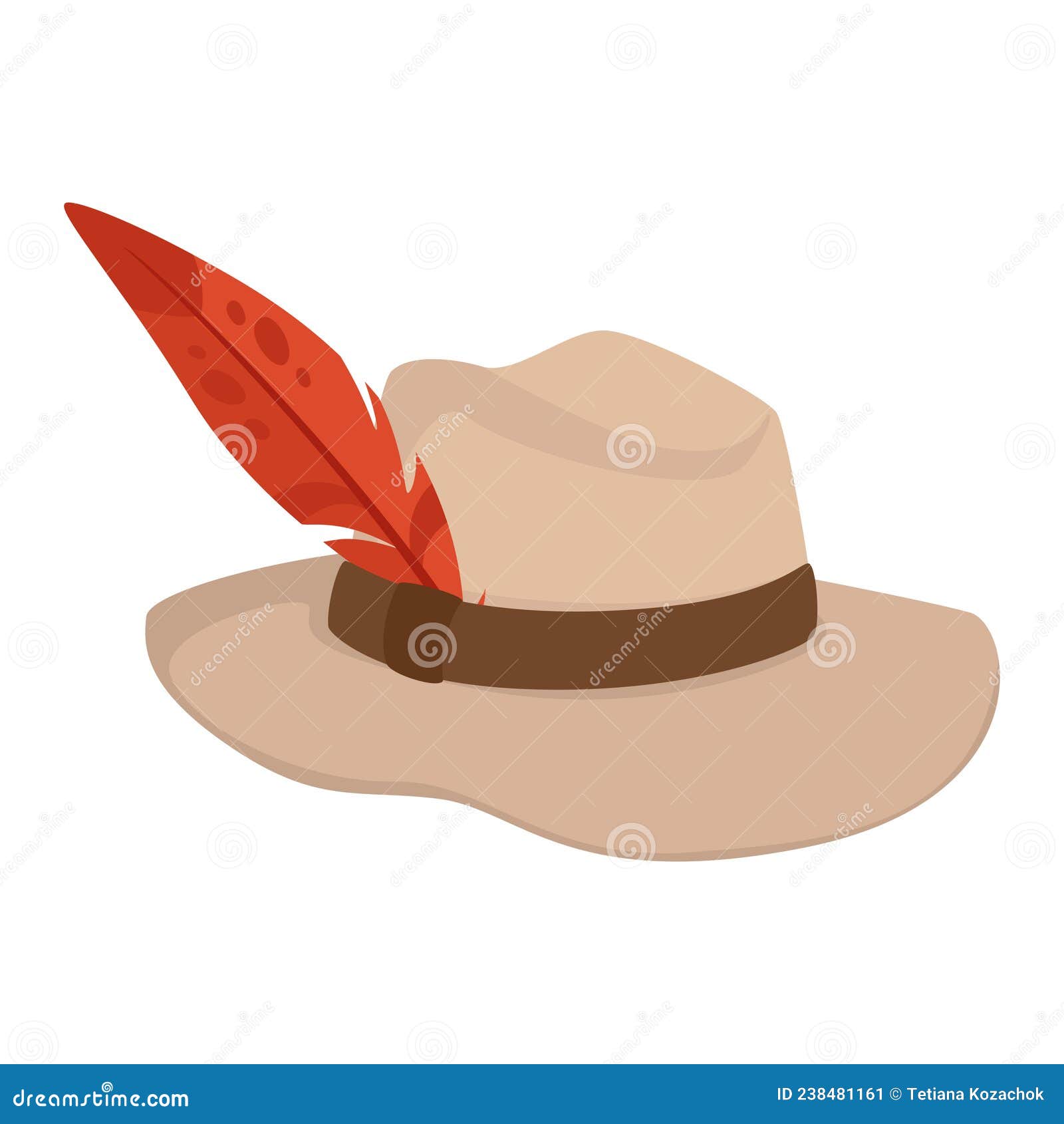 Vector Cartoon Style Illustration of the Hat Stock Vector ...
